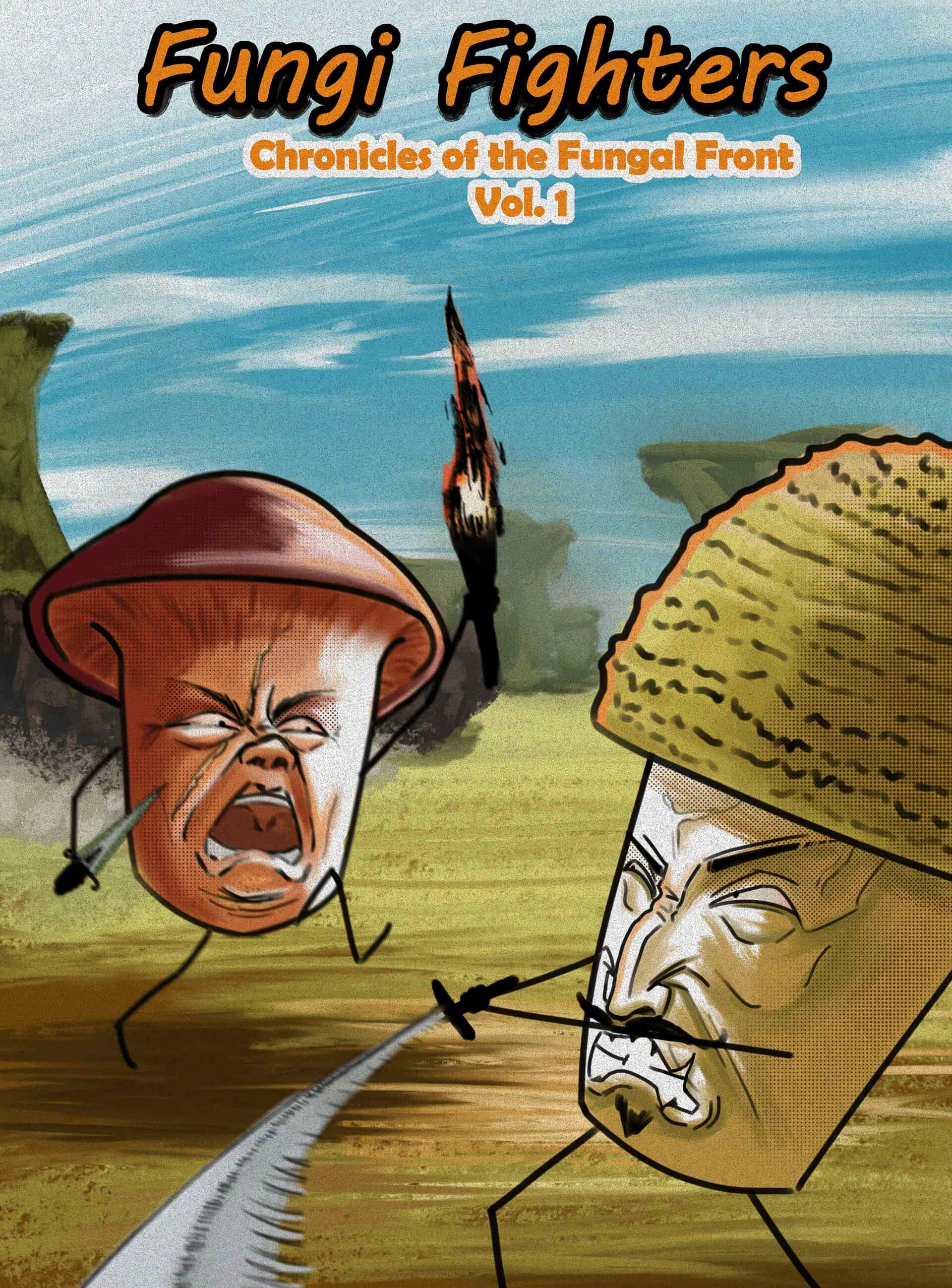 ArtStation - Fungi Fighters Book Cover