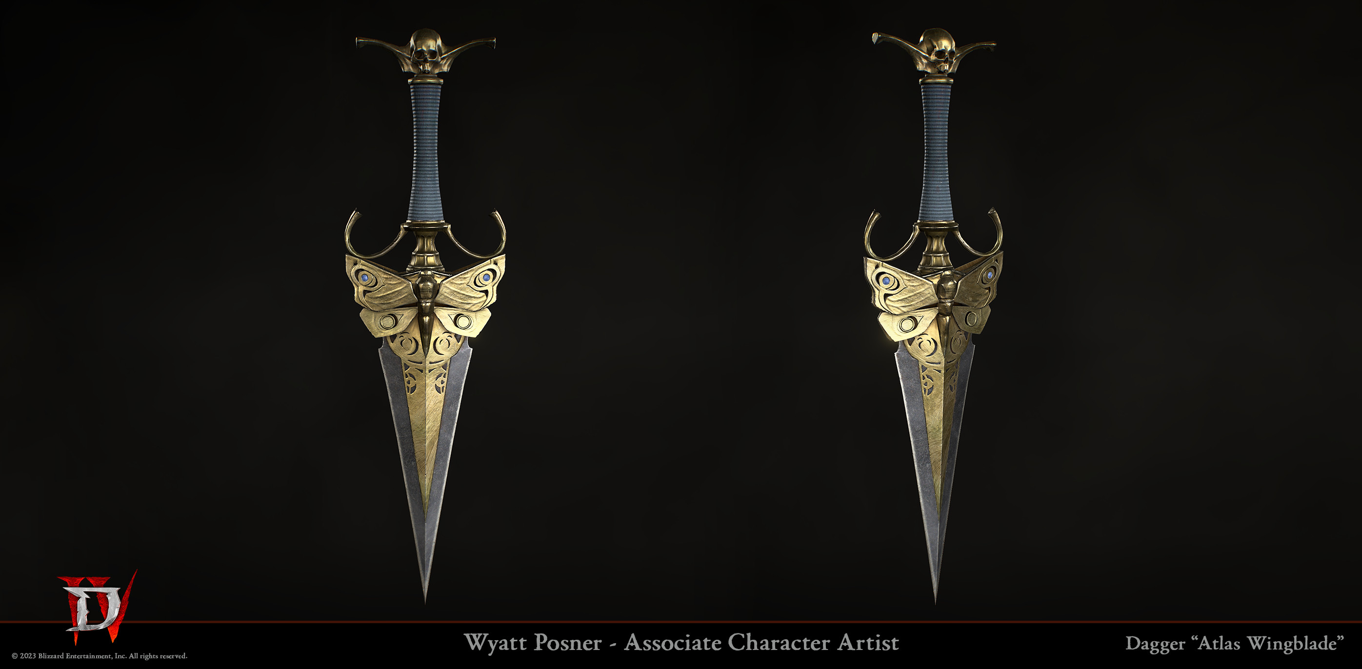 Wyatt Posner: Video Game Artist - Diablo IV - "Atlas Wingblade" Dagger