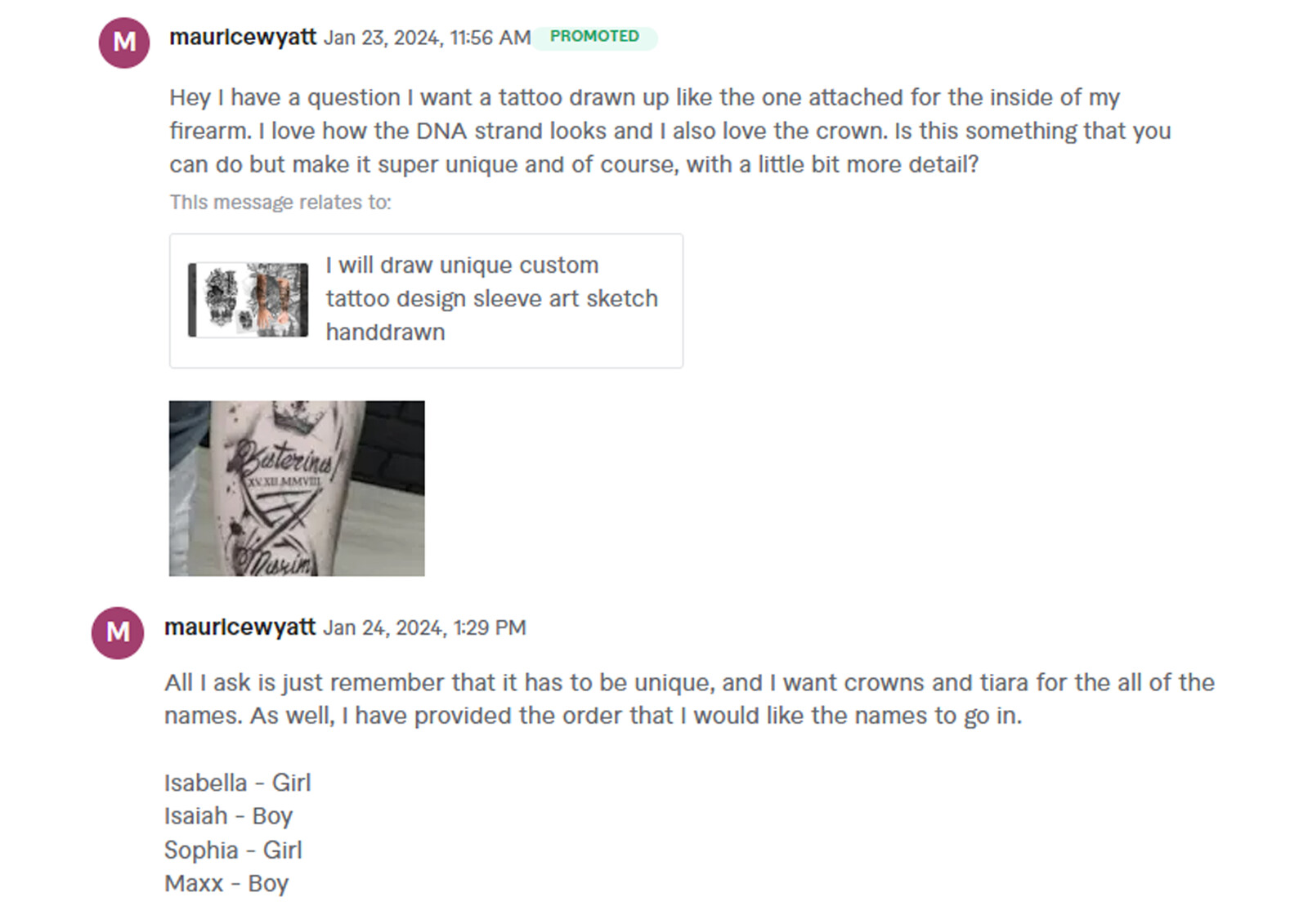 Brix Ink Tattoo - Crafting Genetic Royalty: A Digital Tattoo Design Journey