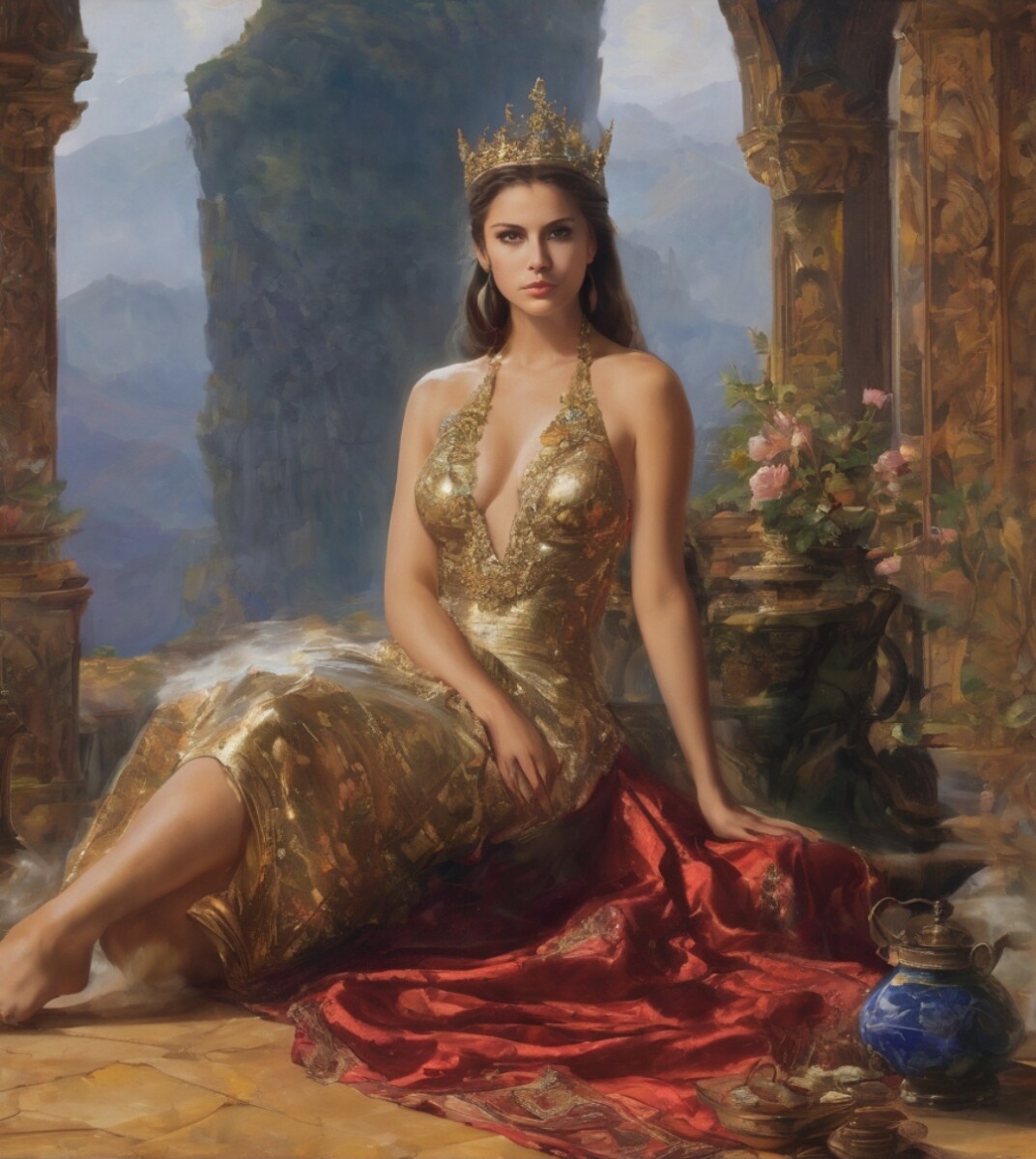 ArtStation - crown Oil painting Portrait