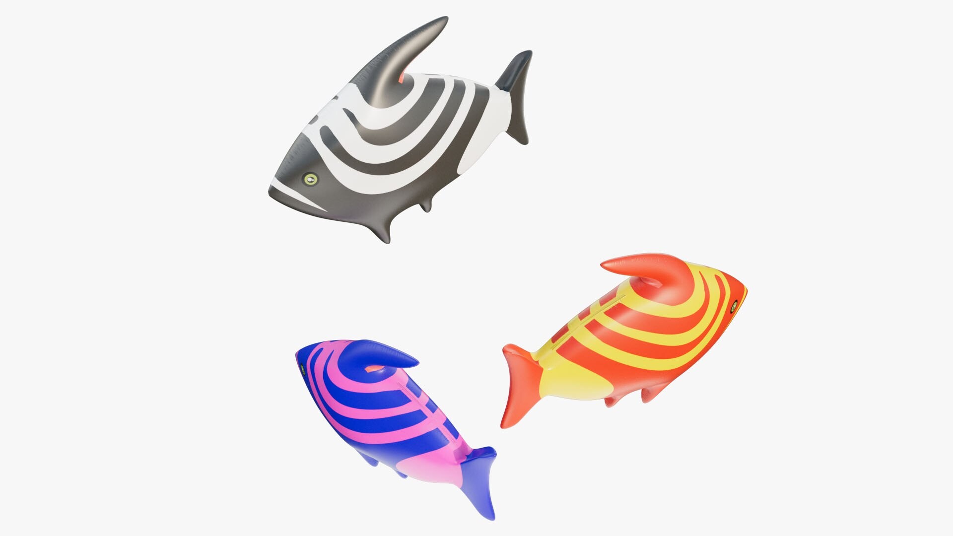 ArtStation - Fish Inflatable 3d model with texture