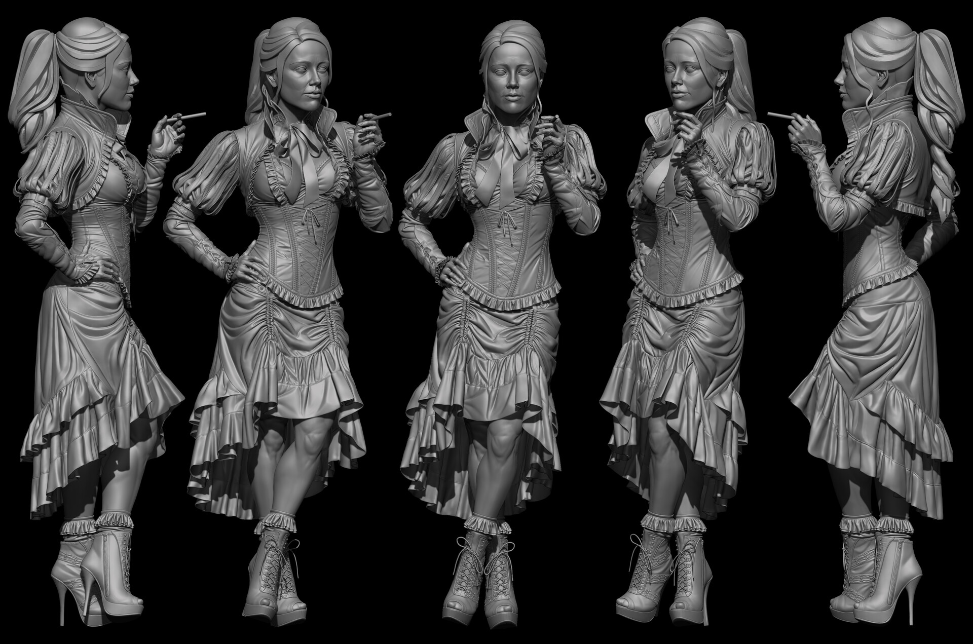 ArtStation - Victorian style girl