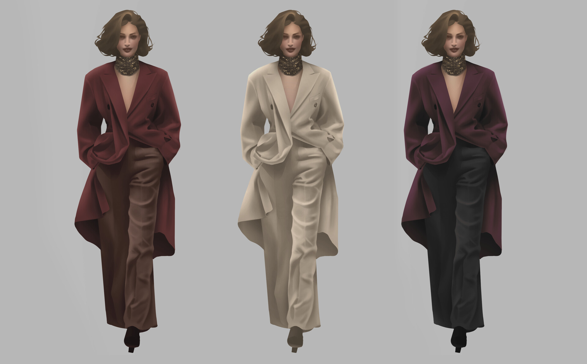 ArtStation - Clothing render study