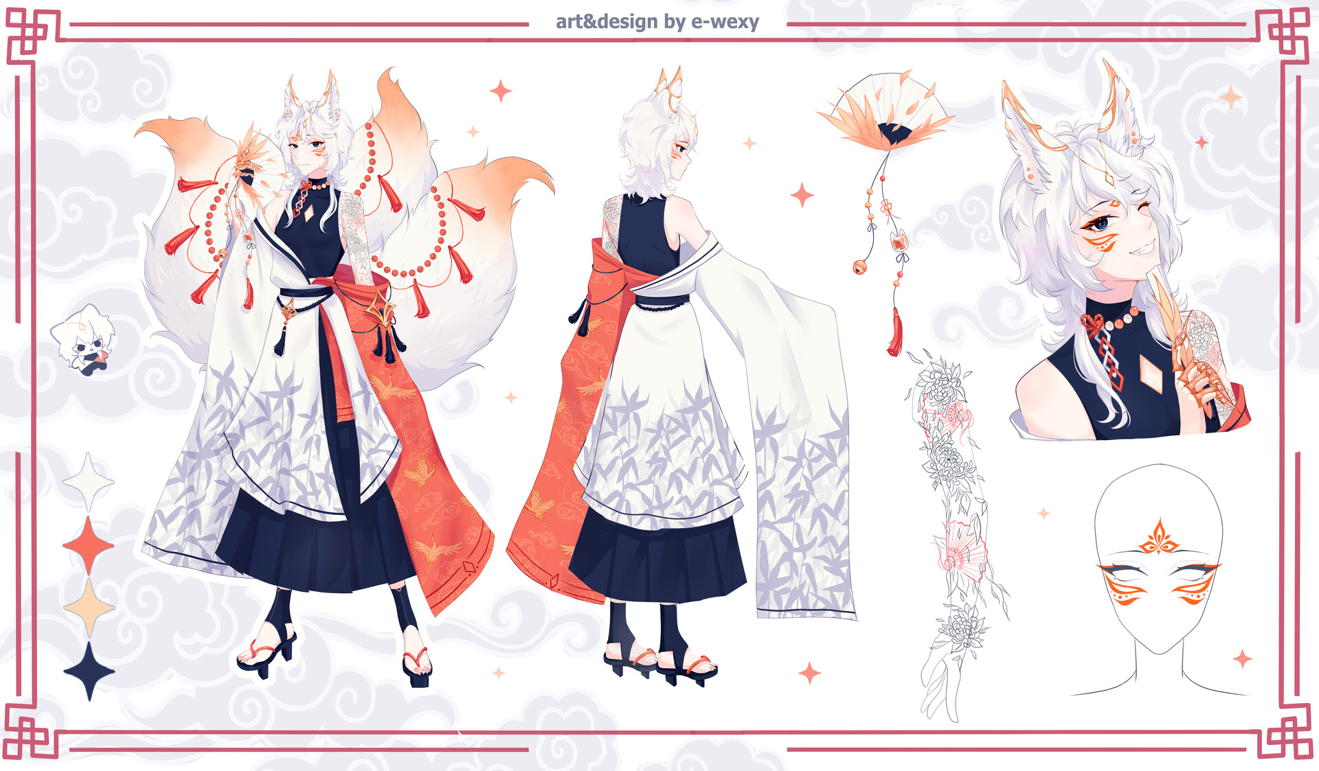 ArtStation - commission design and character sheet