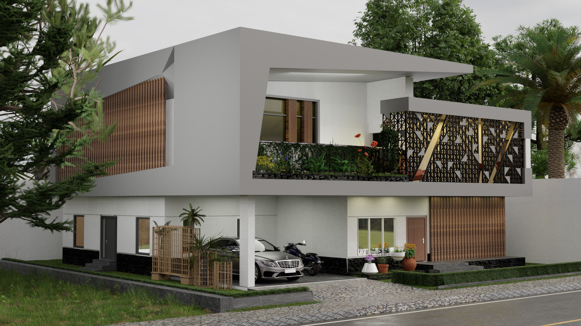 ArtStation - Modern House Realistic 3D model