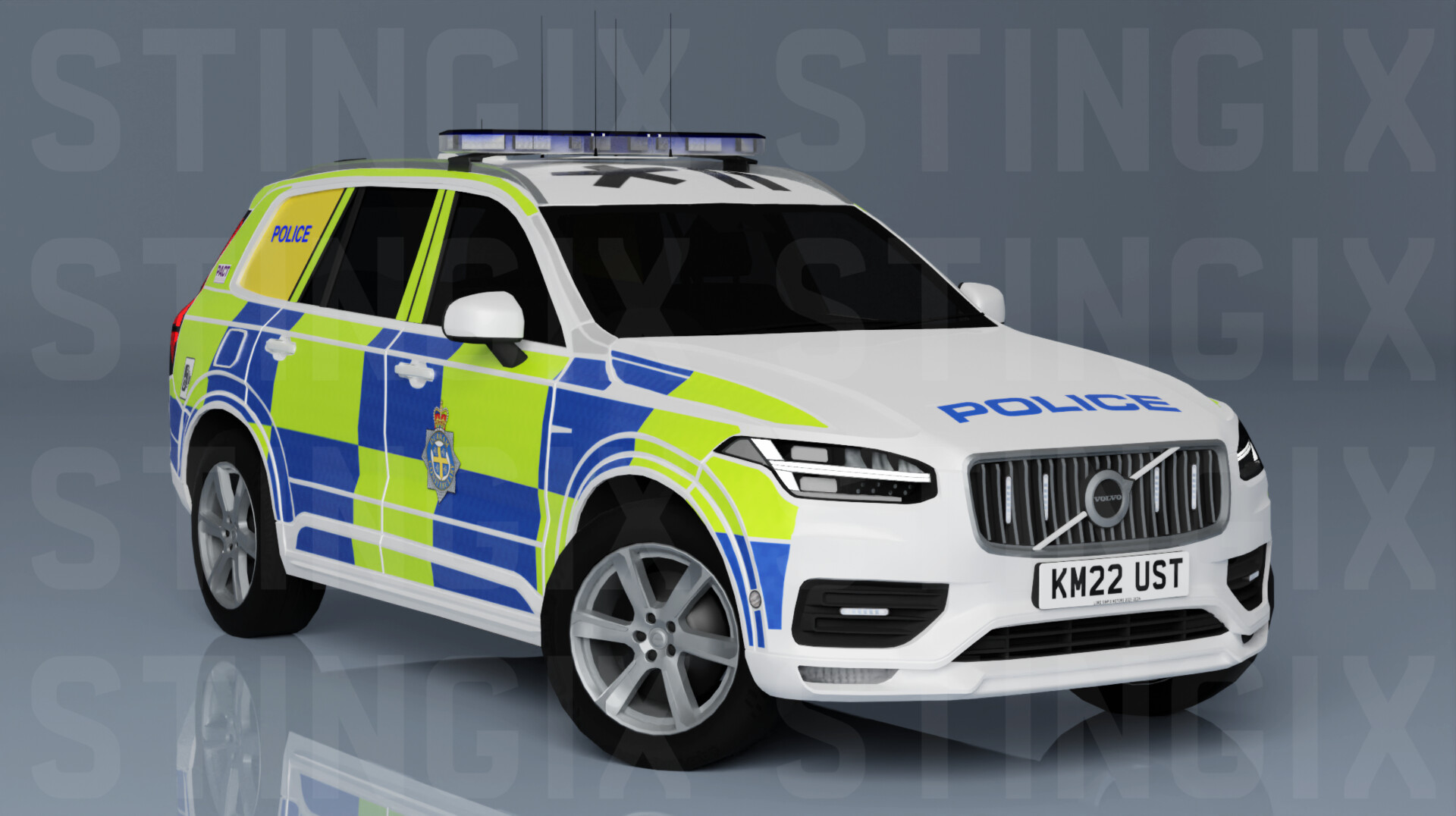 ArtStation - Durham Constabulary Volvo XC90 - 3D Model