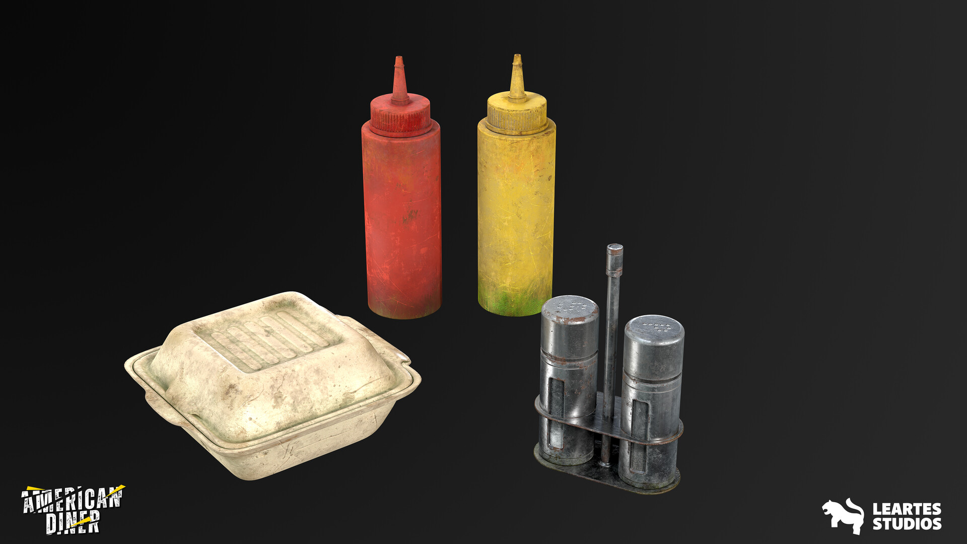 Leartes Studios - Kitchen Props | Post-Apo Diner