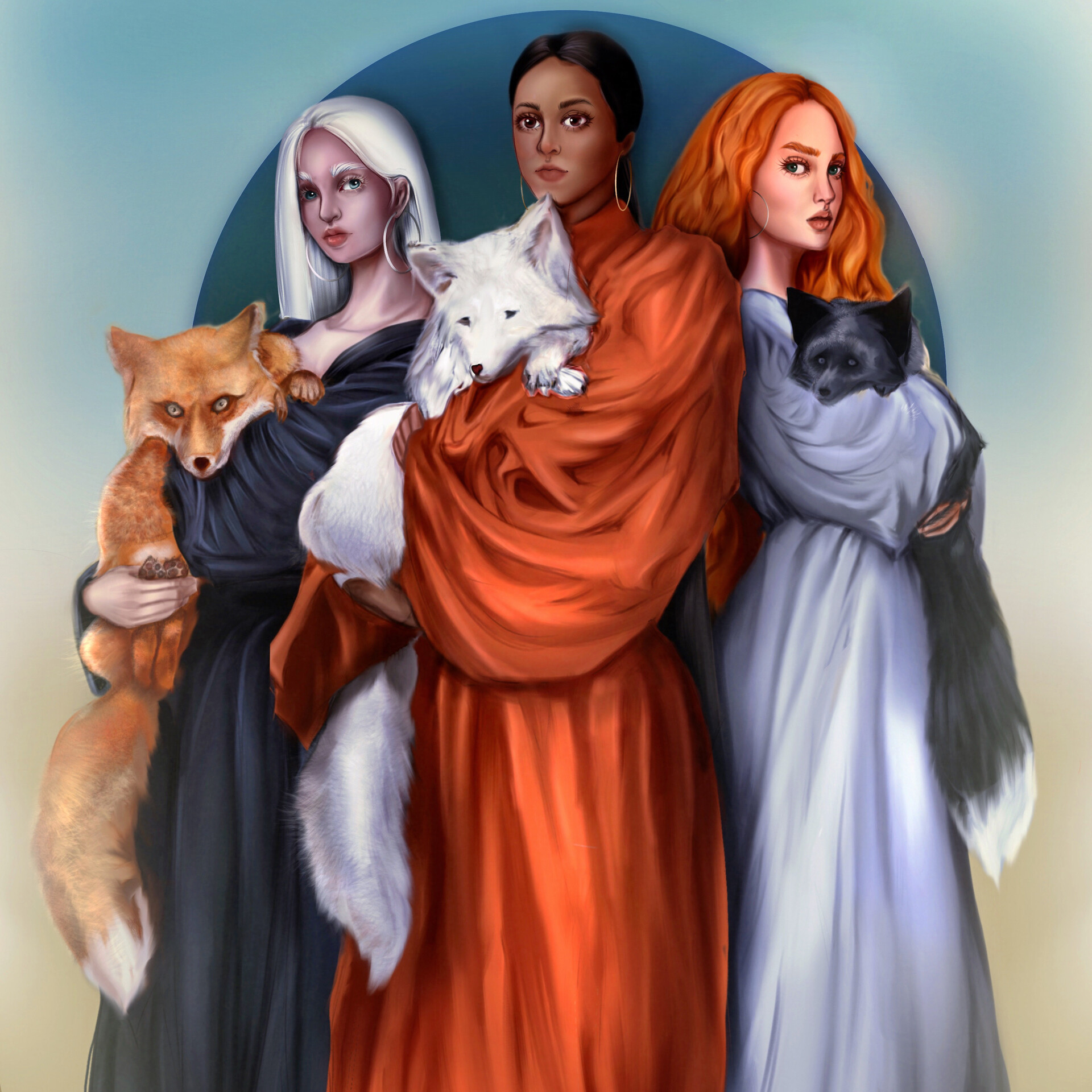 ArtStation - Trinity 🤍🖤🧡