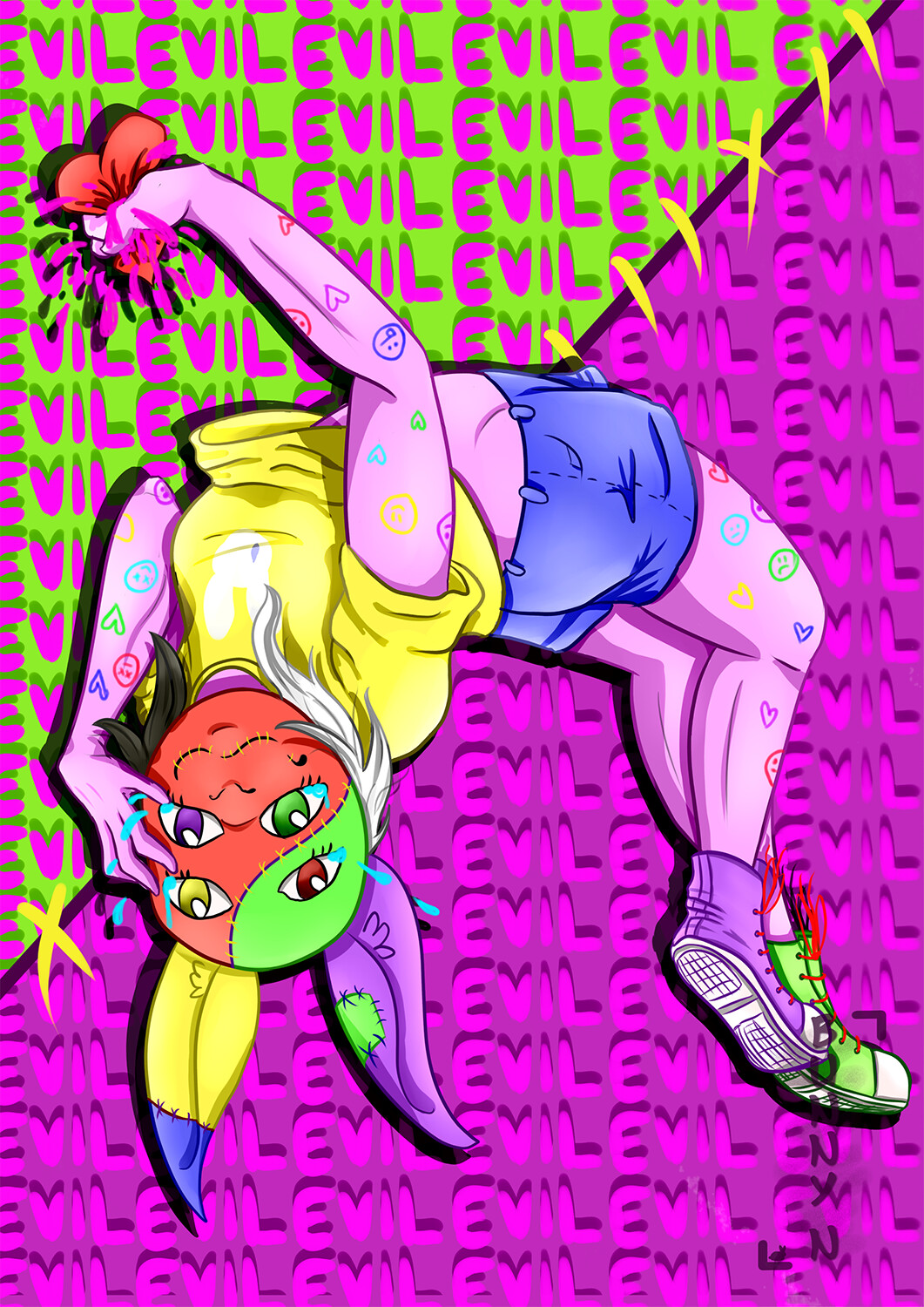 ArtStation - Poster - Evil bunny