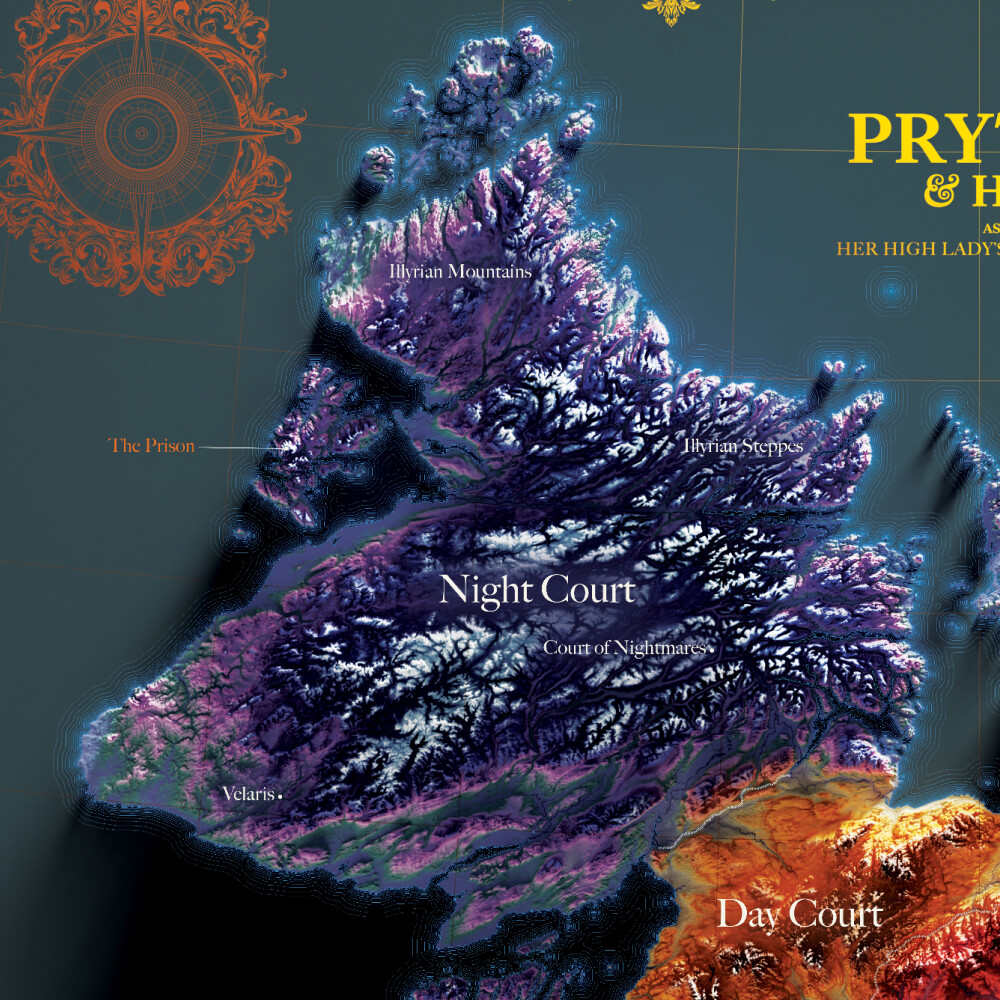 Grant Hansen - 3D Relief Map of Prythian