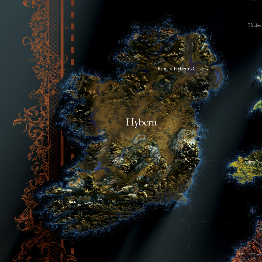 Grant Hansen - 3D Relief Map of Prythian