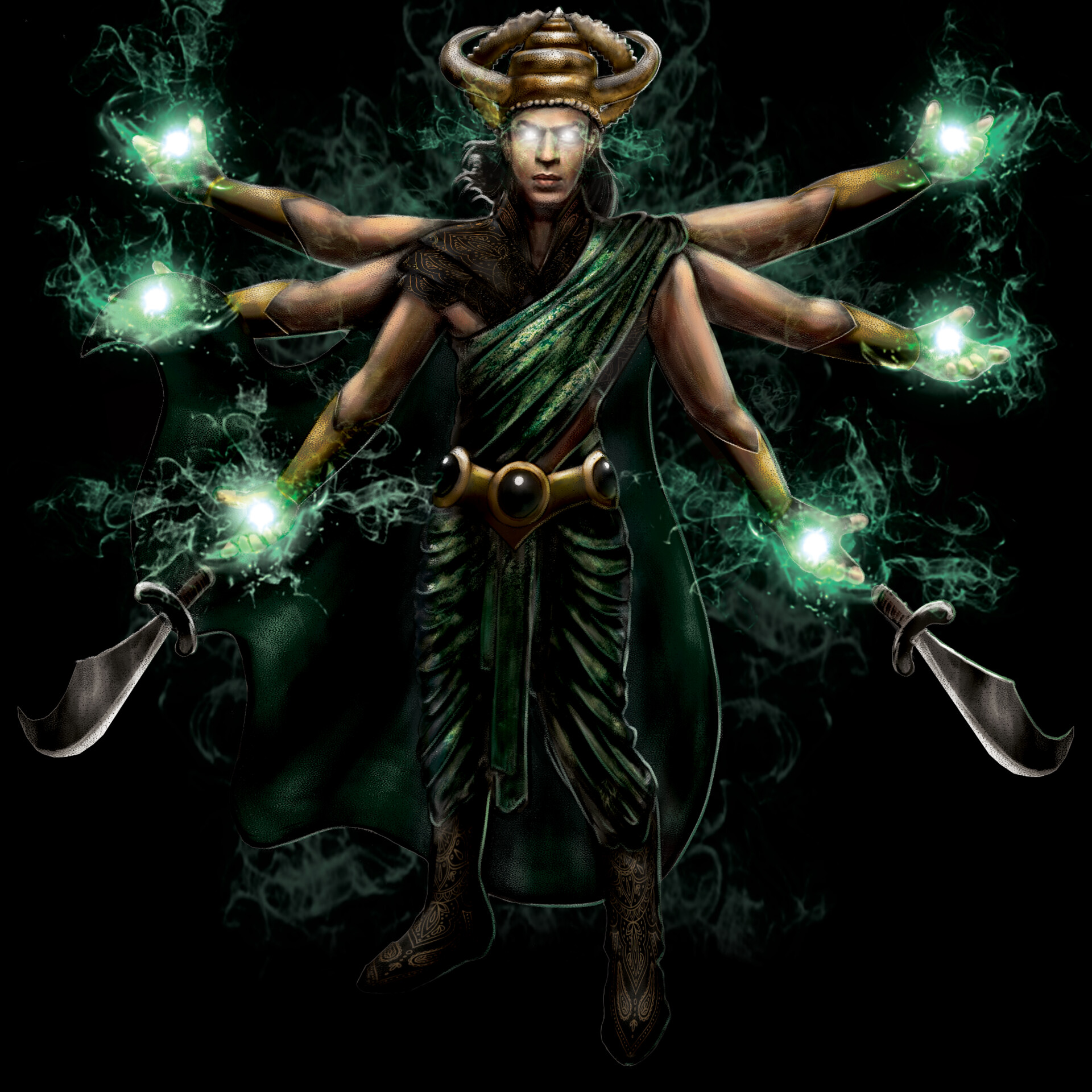 ArtStation - Concept art of SRK as an Indian god variant of LOKI