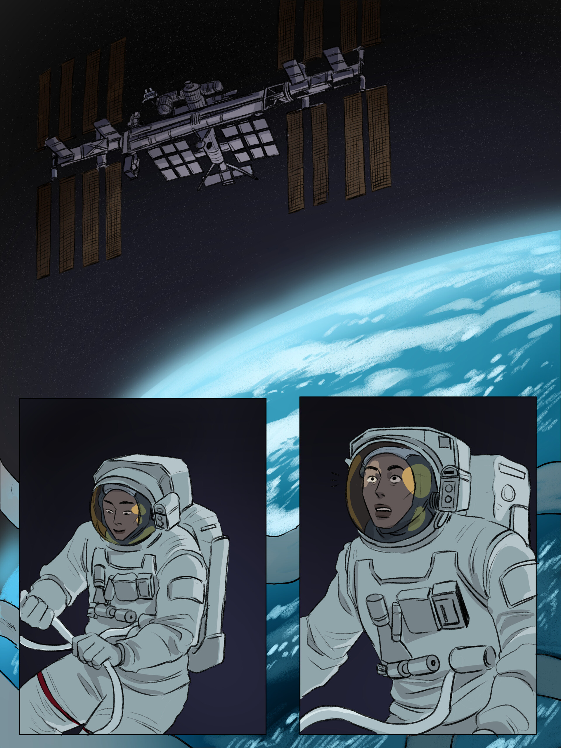 ArtStation - Astronaut- Space Fears (Short Comic)