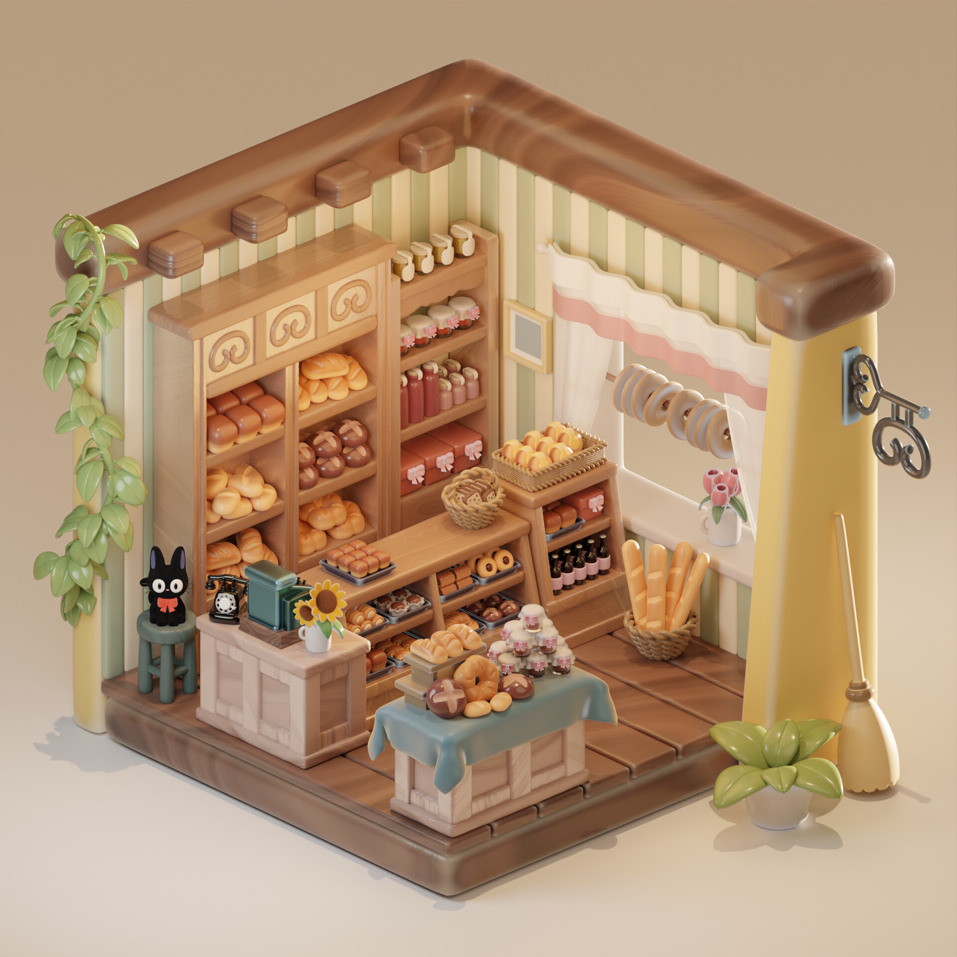ArtStation - Kiki's Bakery