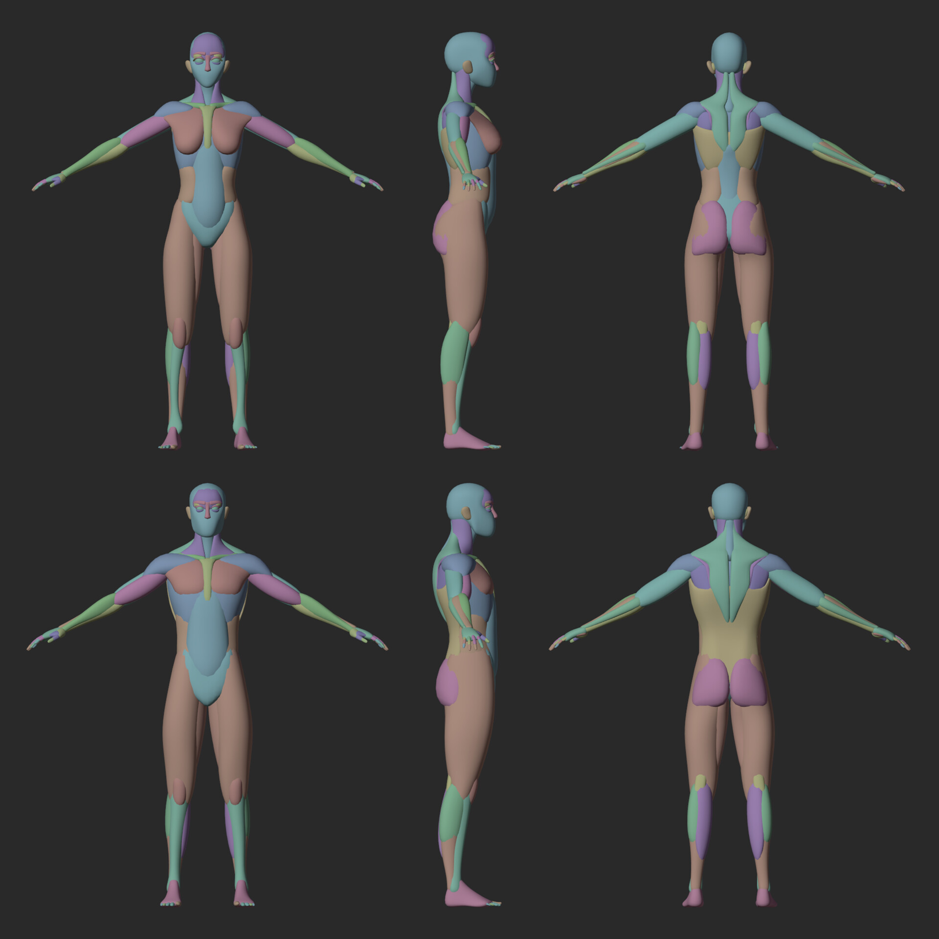 ArtStation - Character Block out