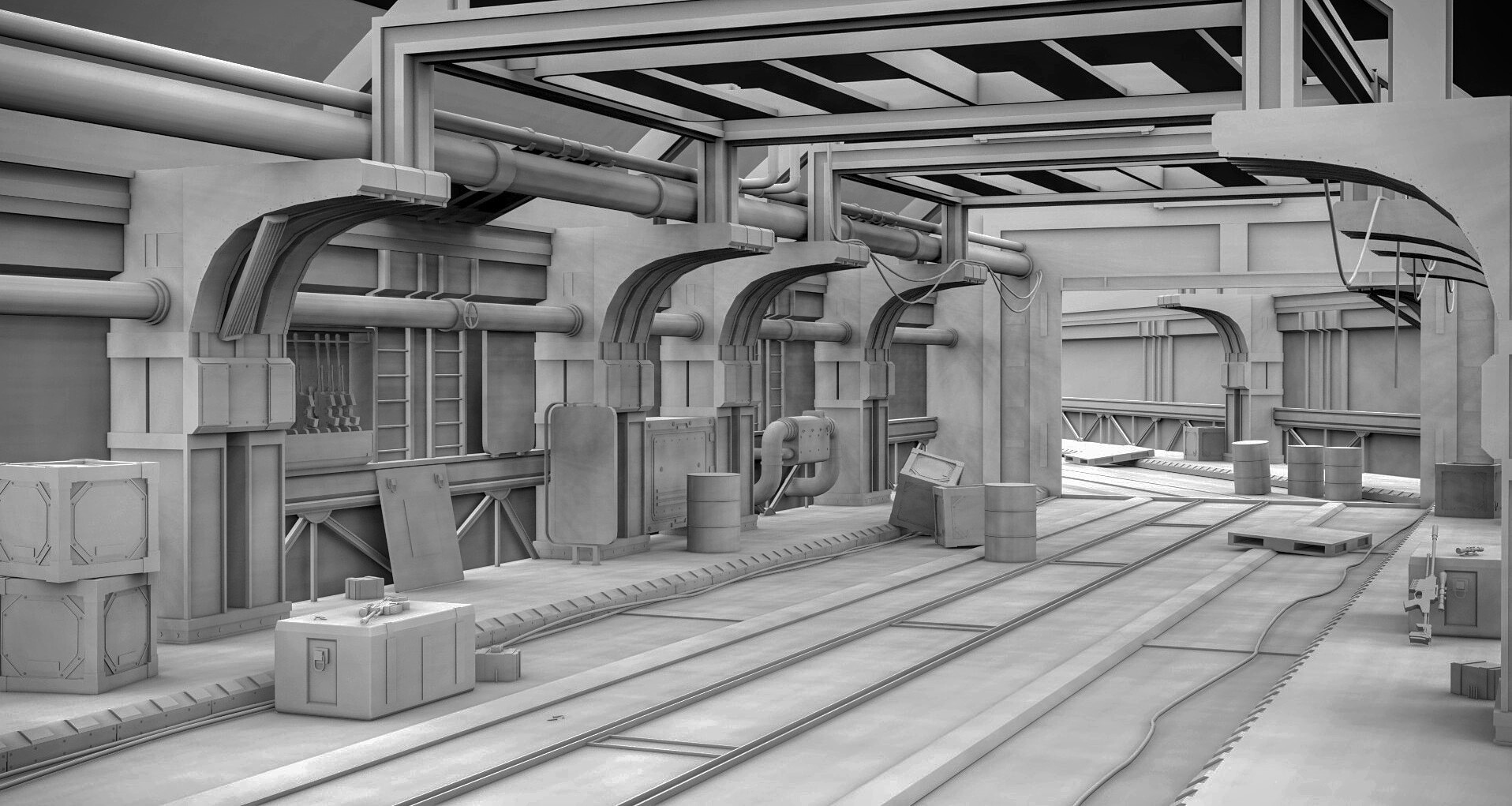 ArtStation - Sci Fi Underground Lab