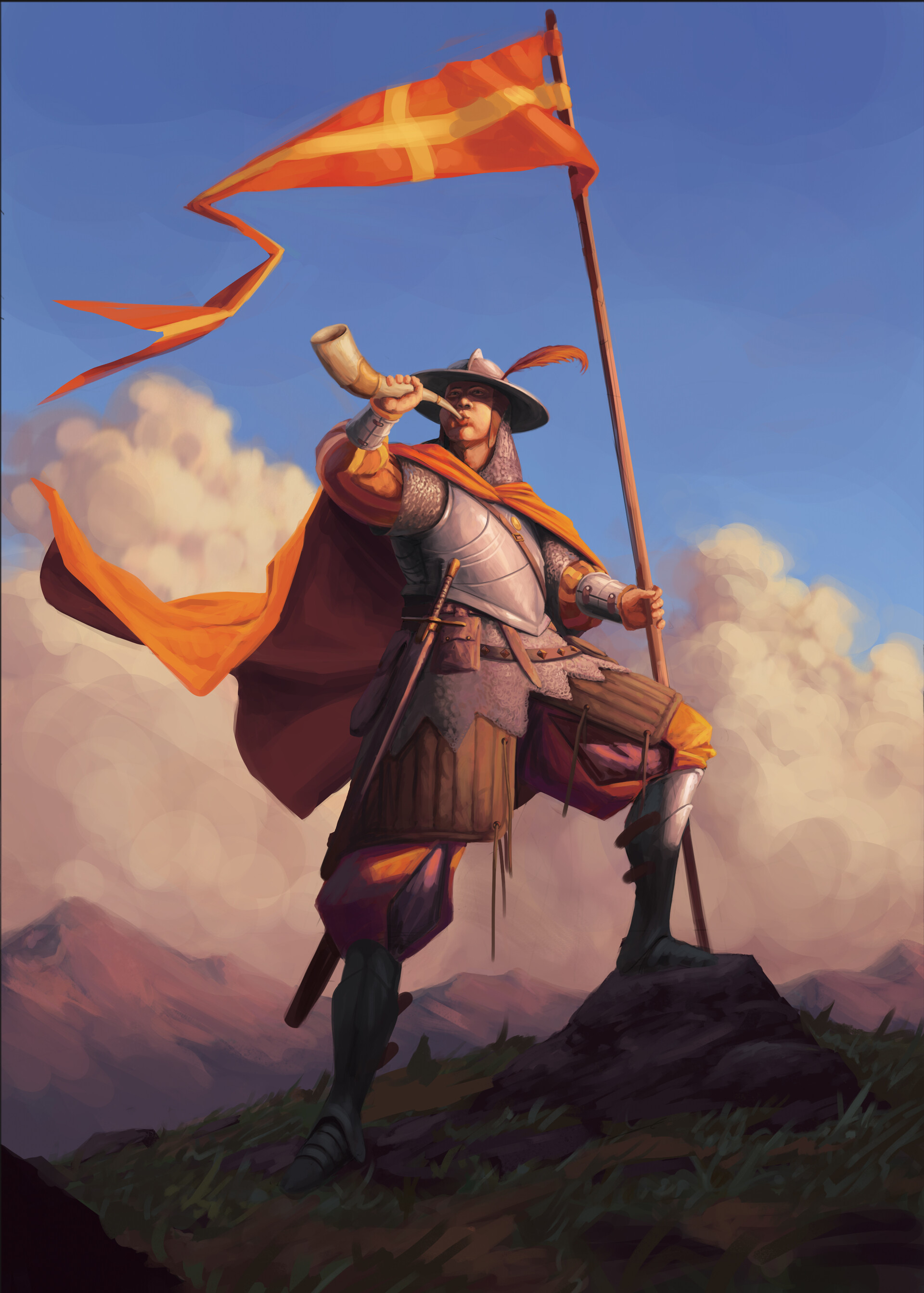 ArtStation - Soldiers - Short story of a banner