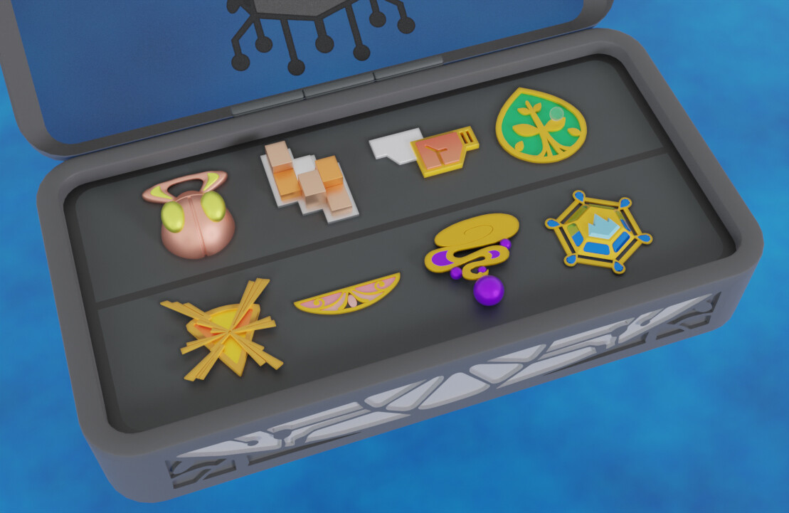 ArtStation - Pokemon Kalos Badges