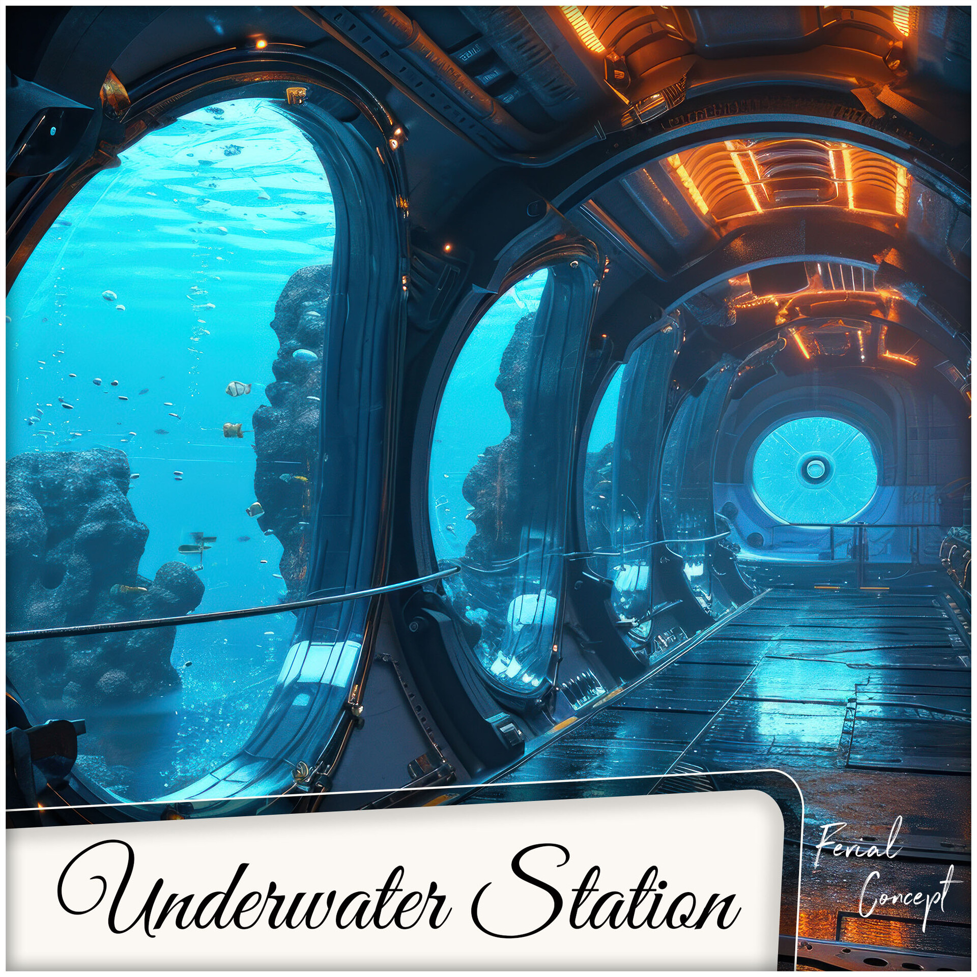 ArtStation - 🔹210 Underwater Station Environment Concept Reference ...
