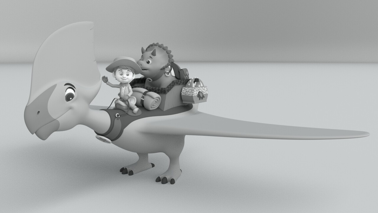 ArtStation - "Twister" Dino character for Dino Ranch