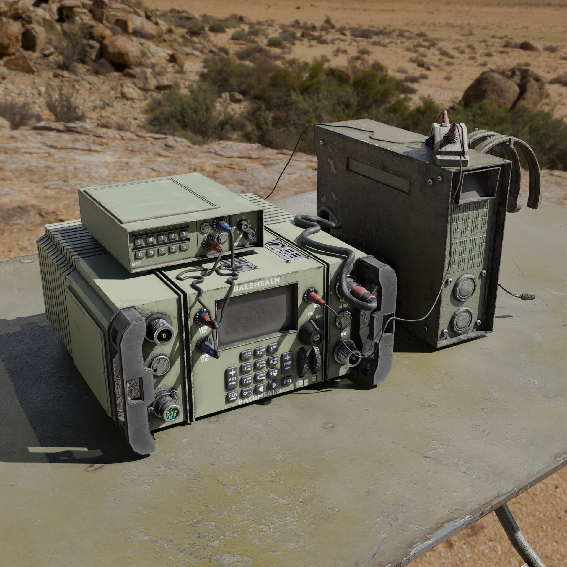 ArtStation - 3D Military Radio