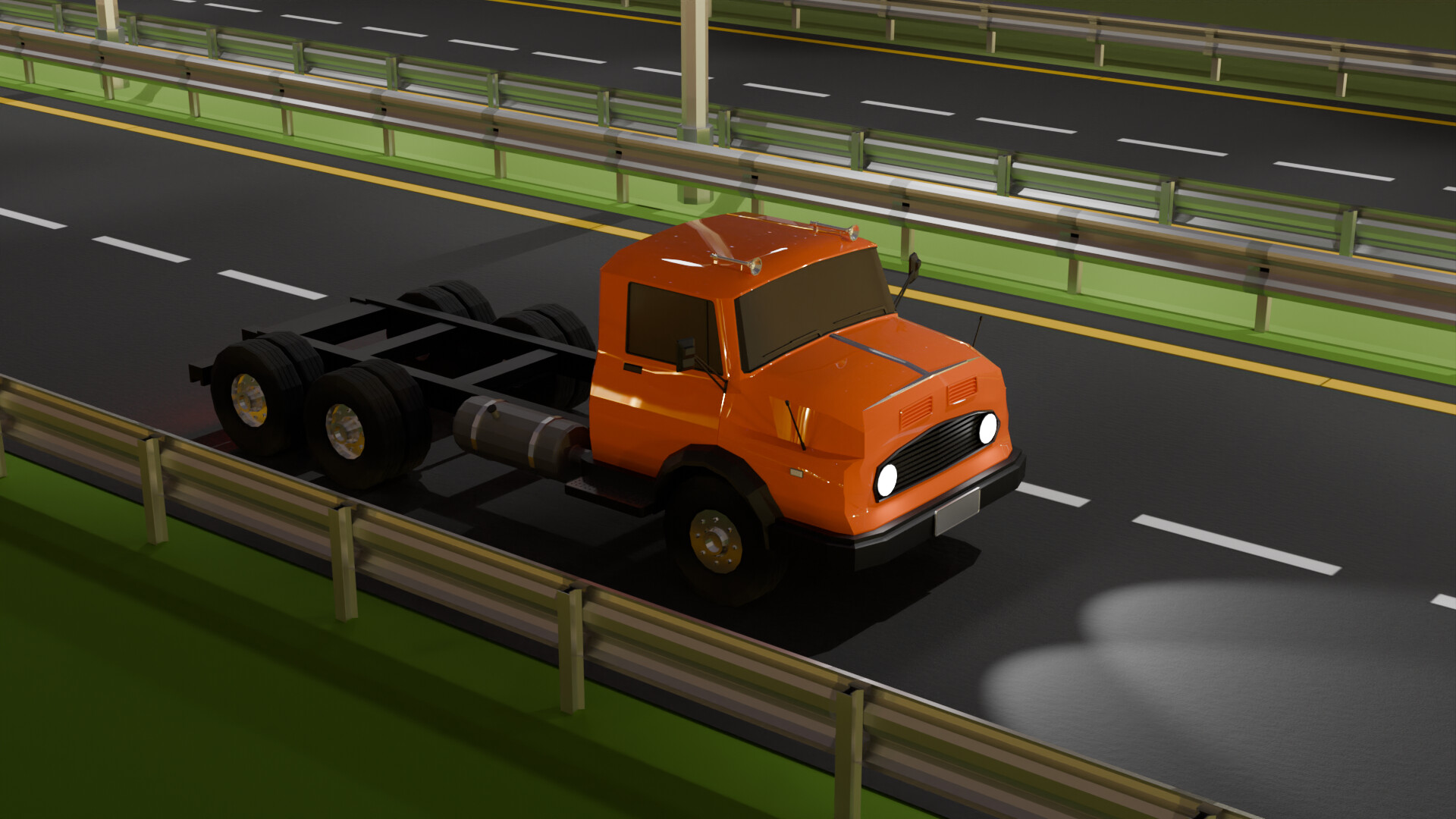 ArtStation - A Low Poly Truck