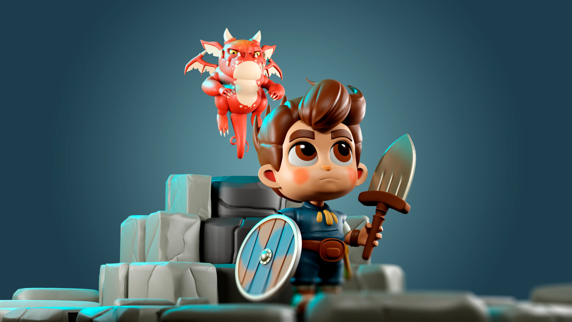 ArtStation - Nuestro reto en Blender, resultado de alumno Kevin De Leon