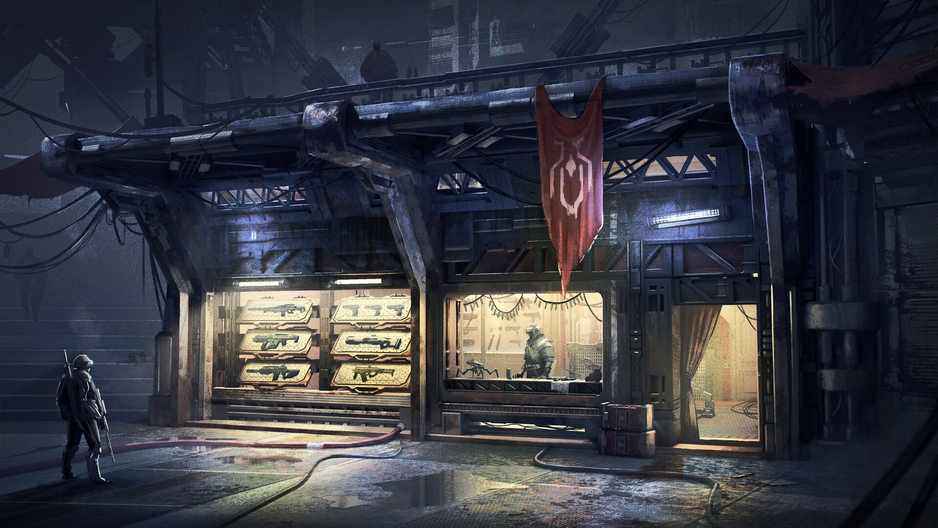 ArtStation - Project Quantum - Weapons Shop