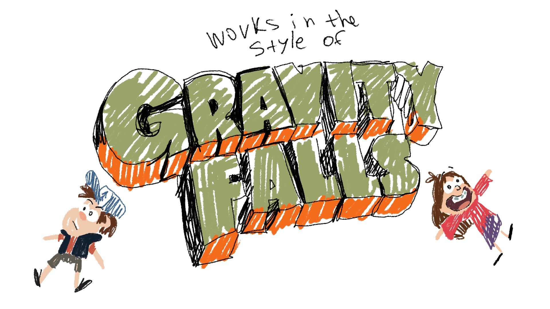 ArtStation - Work in the style of Gravity falls