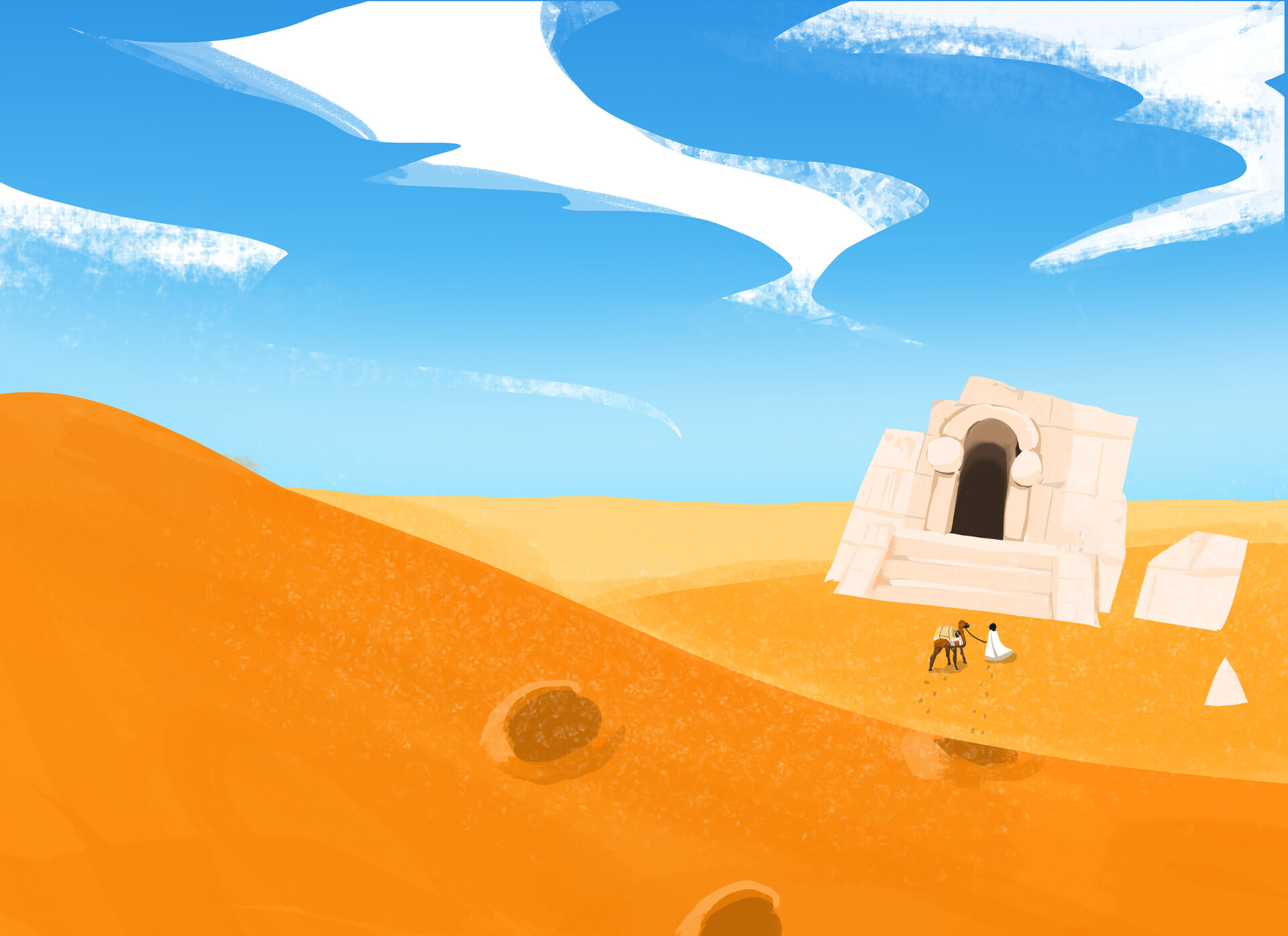 ArtStation - Midday Desert