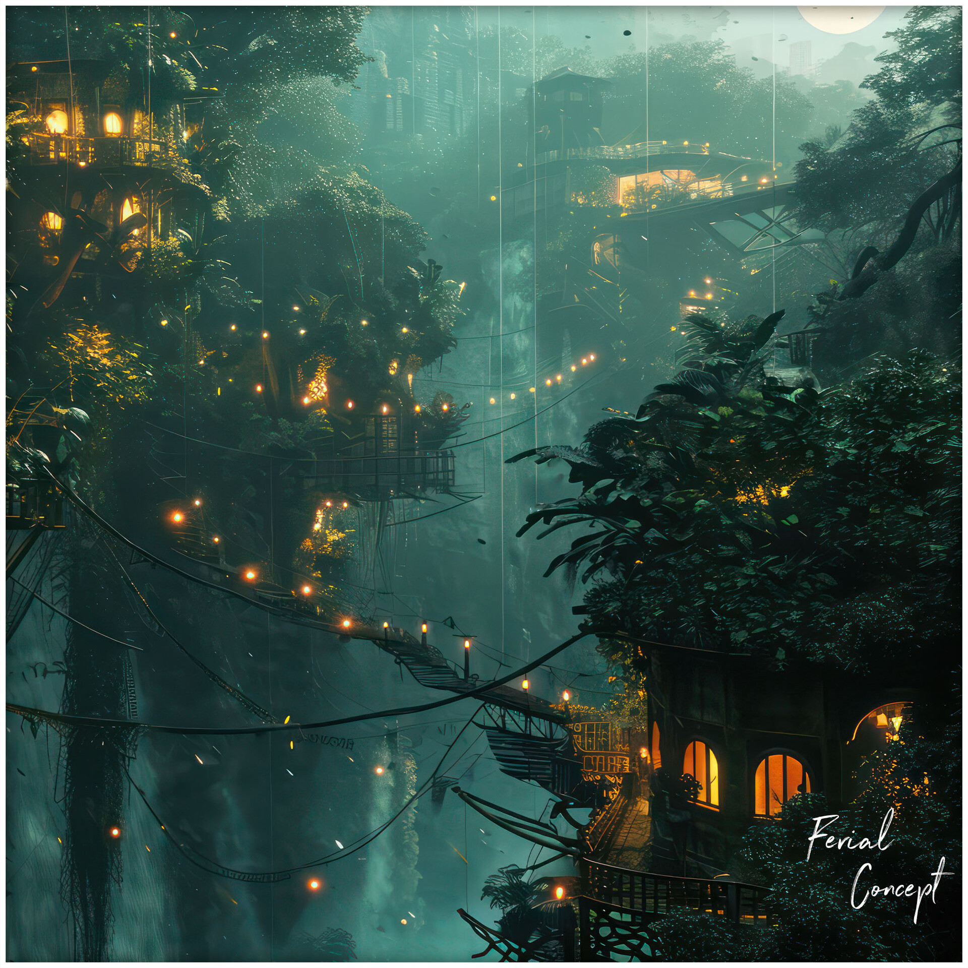ArtStation - 🔹220 Steampunk Rainforest Environment Concept Reference ...