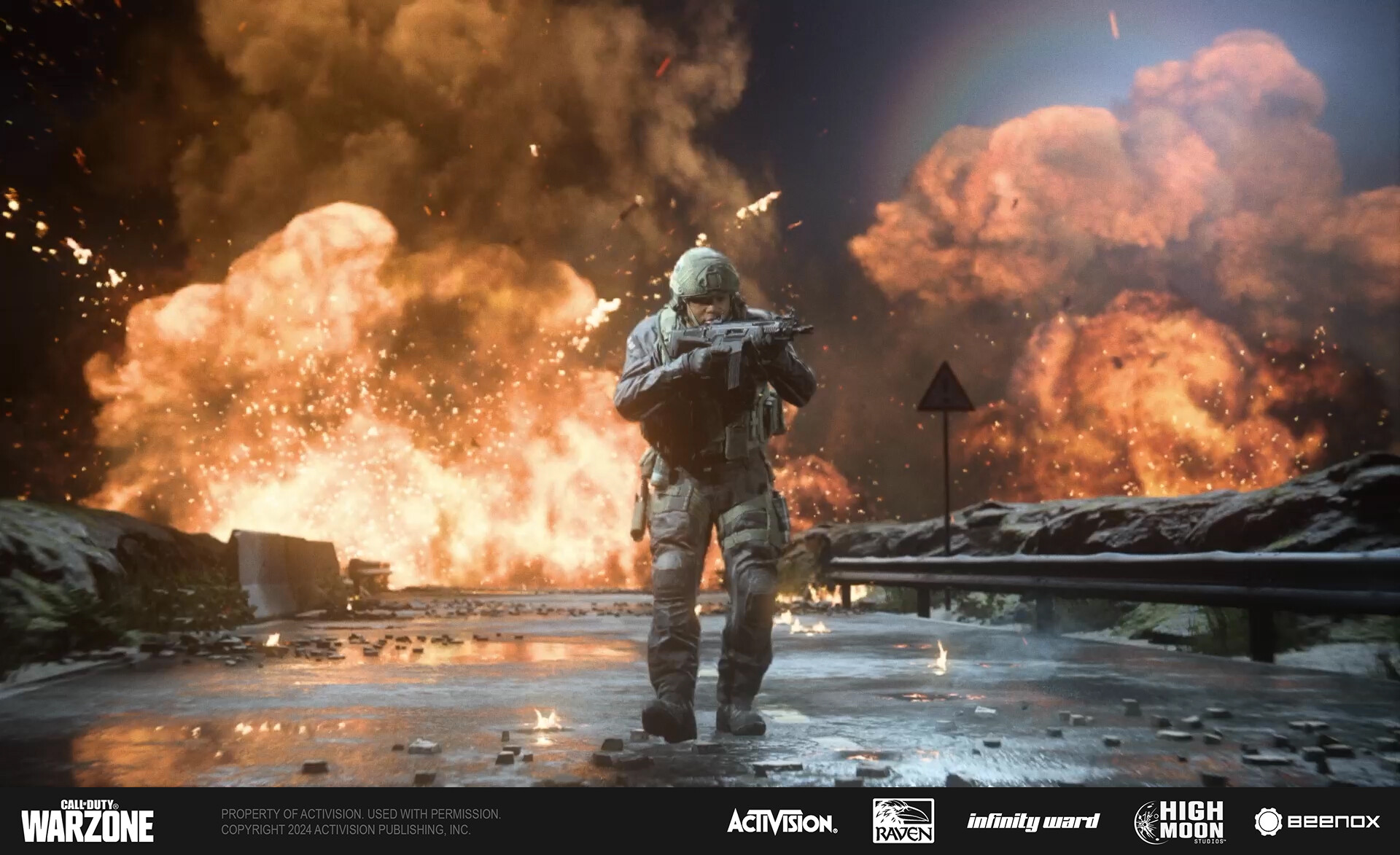 action hero explosion