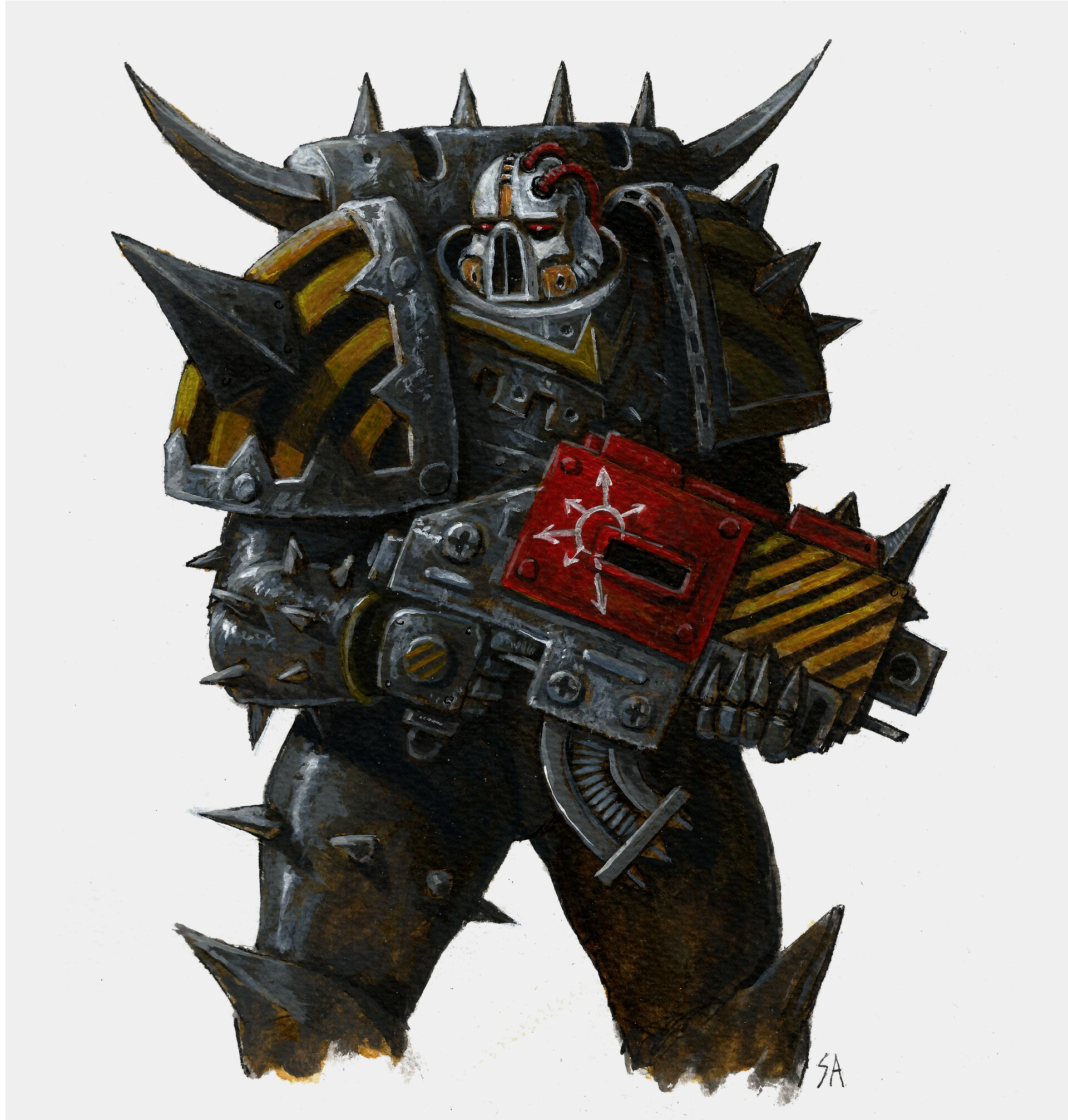 ArtStation - Chaos Space Marine - Iron Warrior