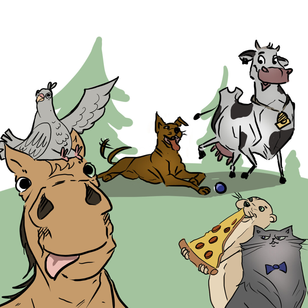 ArtStation - Beh pro utulky - (runforpets) - commison art show case