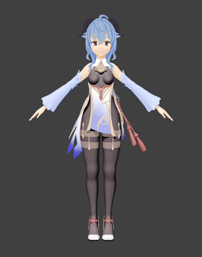 ArtStation - Ganyu 3D model FanArt