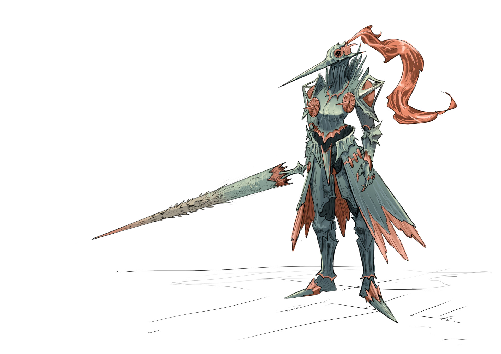 ArtStation - Heron knight