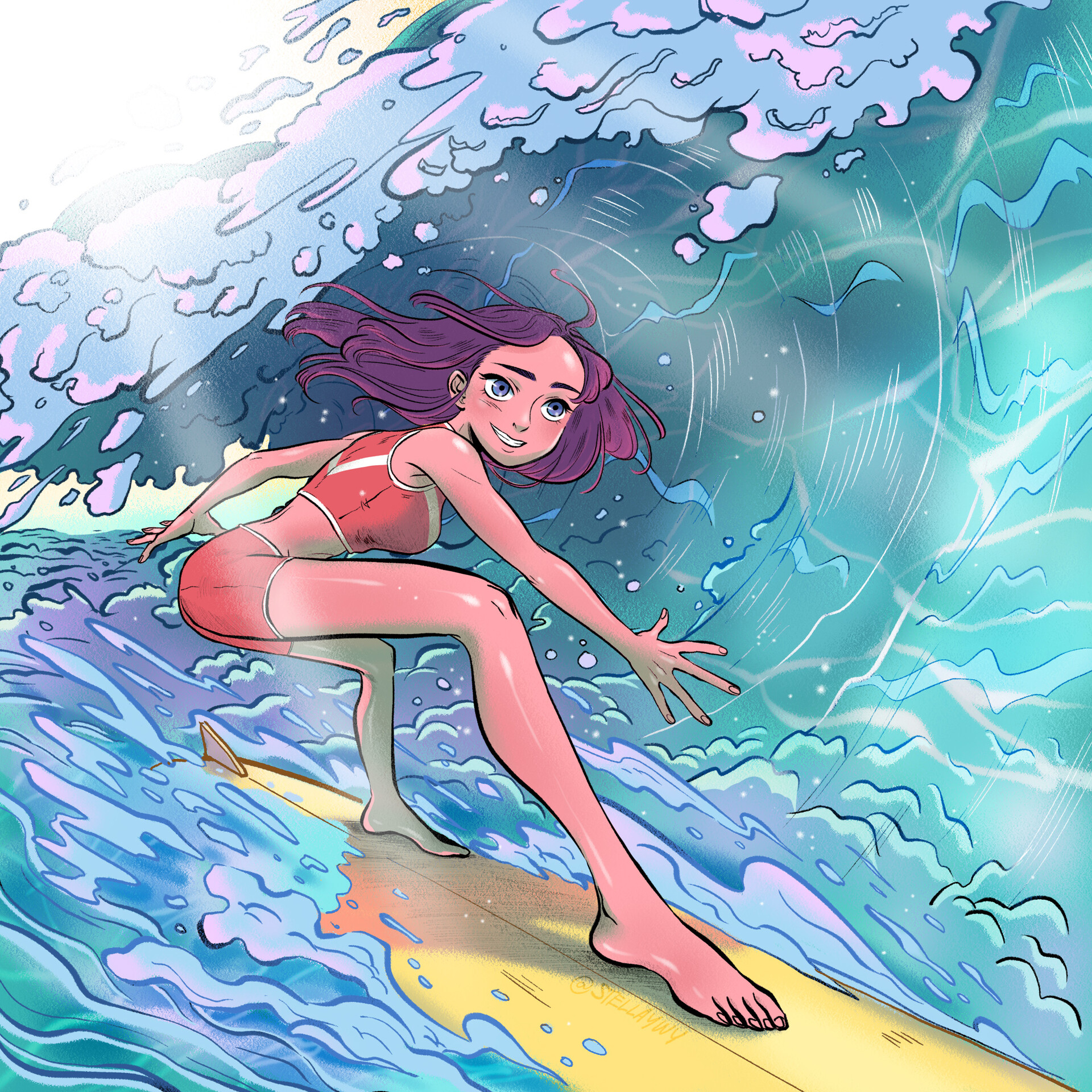 ArtStation - Summer Surfing