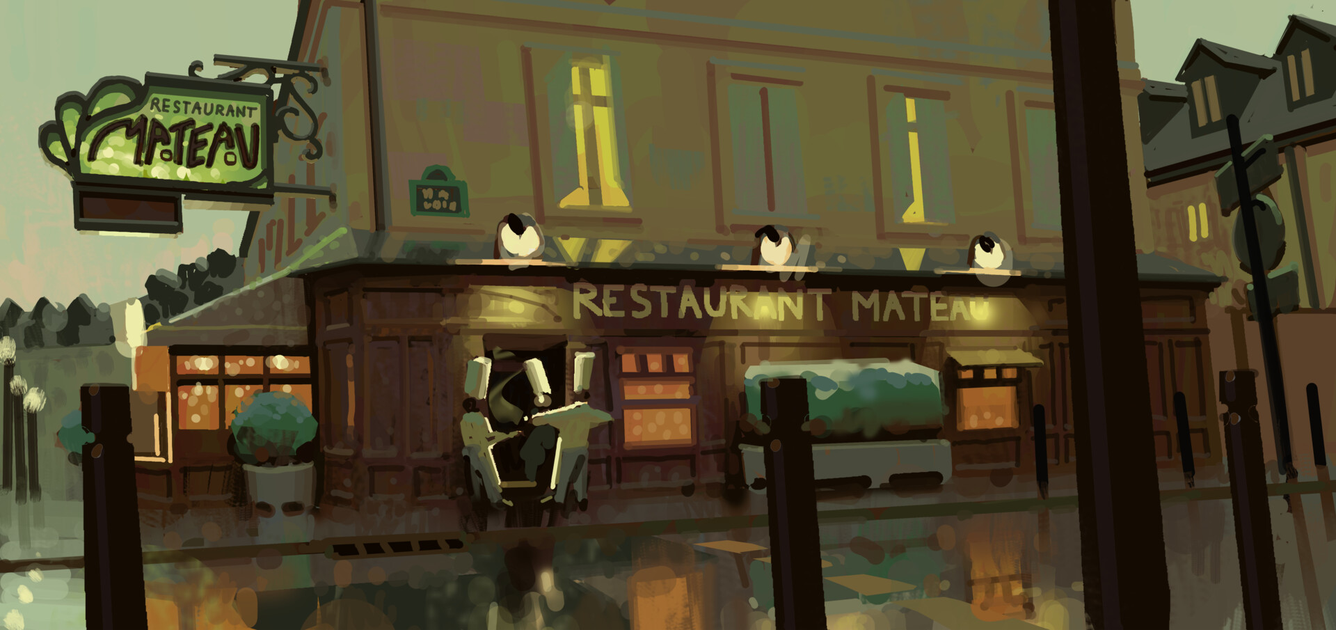 ArtStation - Mateau Restaurant Light key