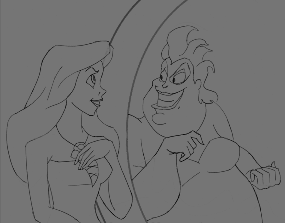 vanessa little mermaid coloring pages