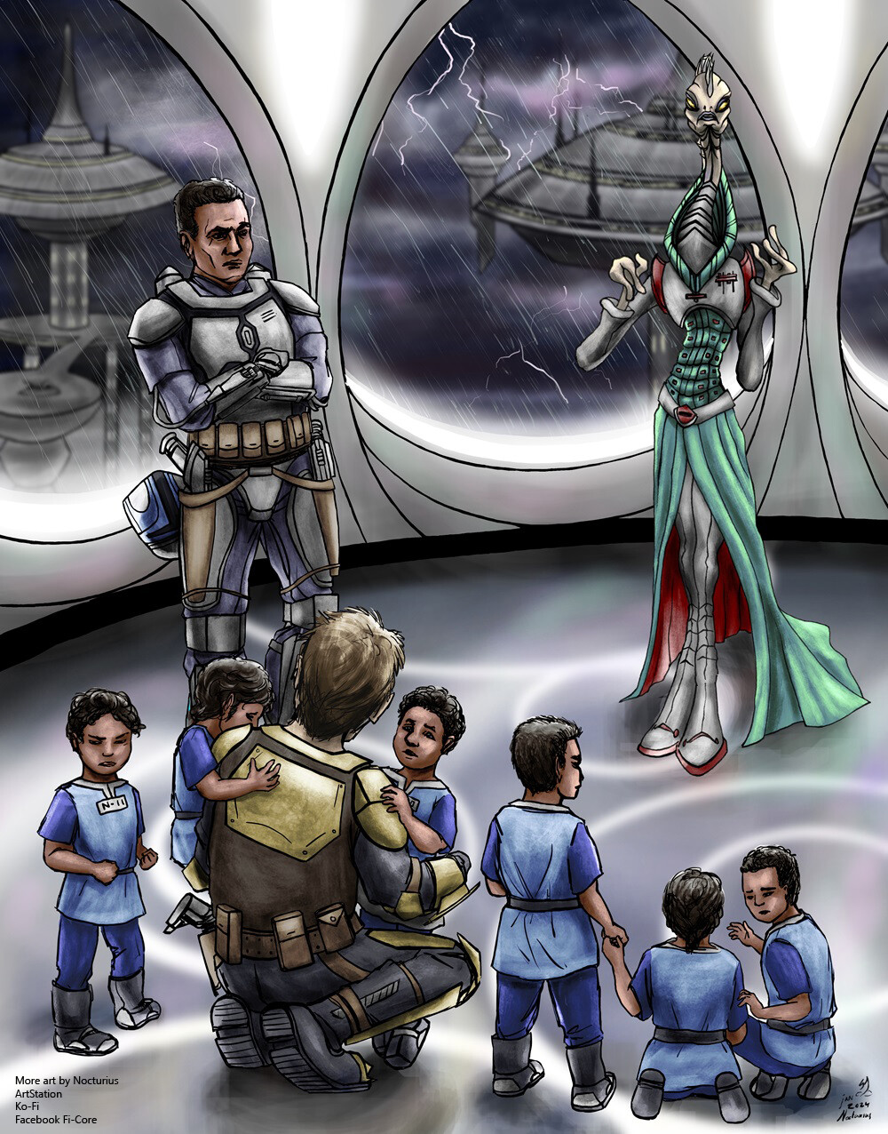 ArtStation - Fanart : Star Wars RC: The Nulls and Skirata