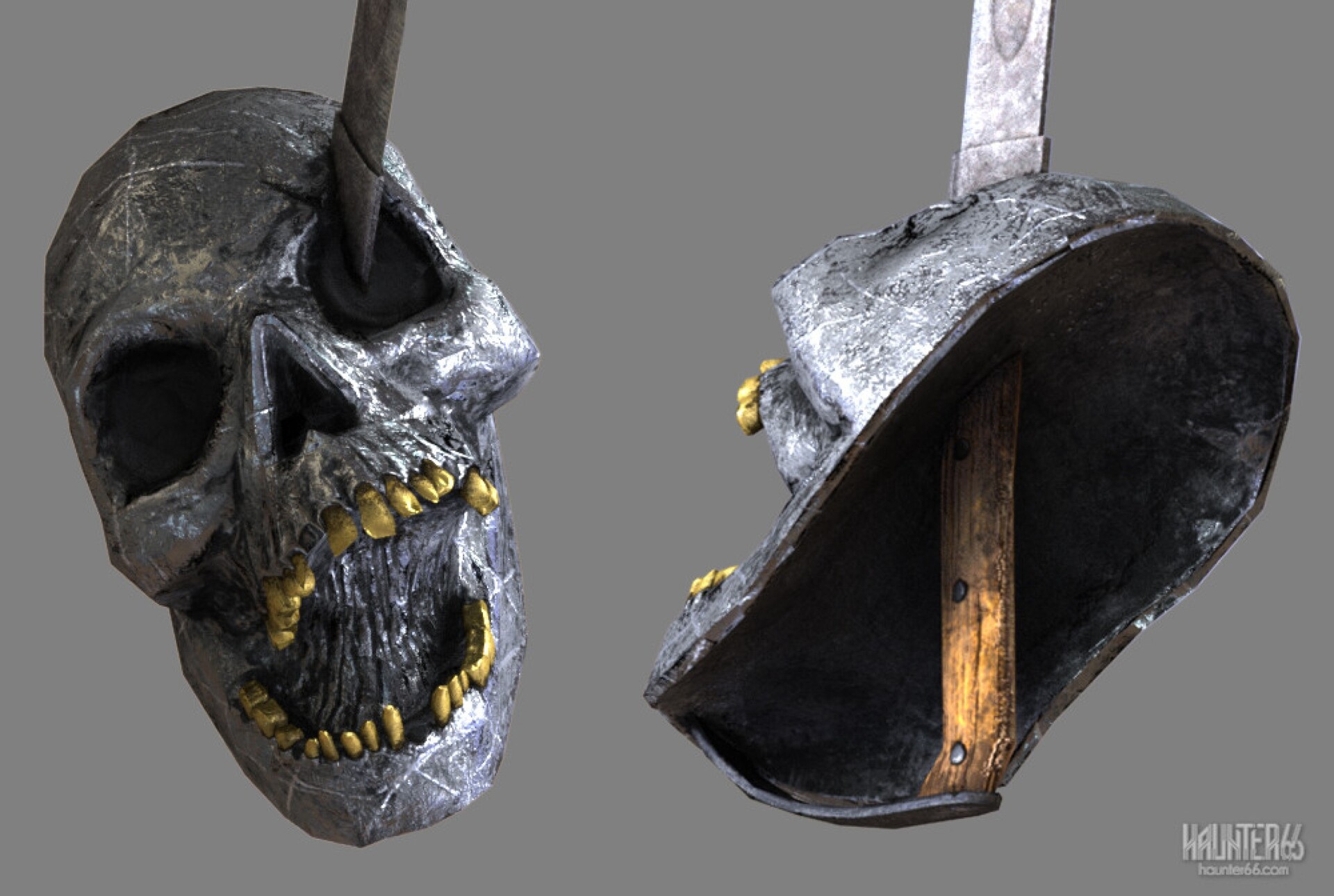 ArtStation - Skull sword guard