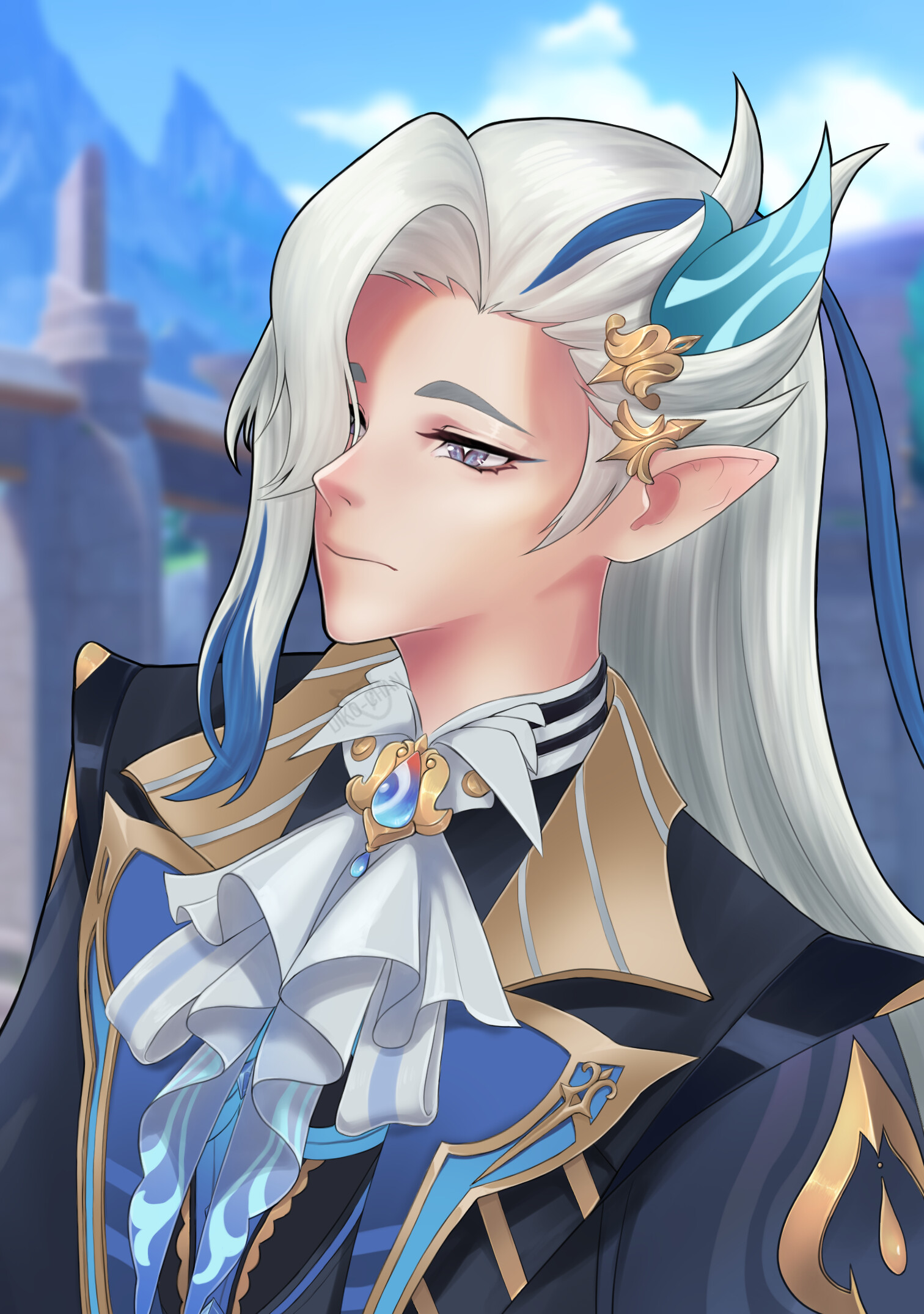 ArtStation - sad cryo dragon