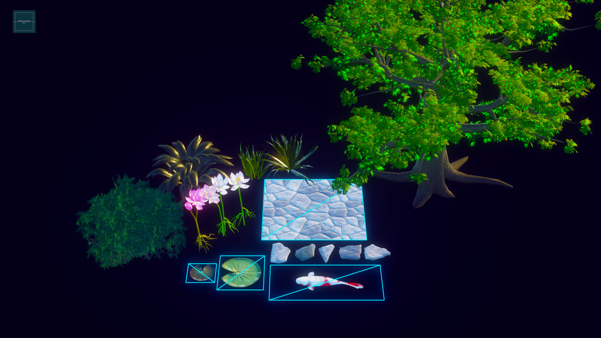 Elaine Tanaka - Garden of Words Inspired PCG Pond Generator