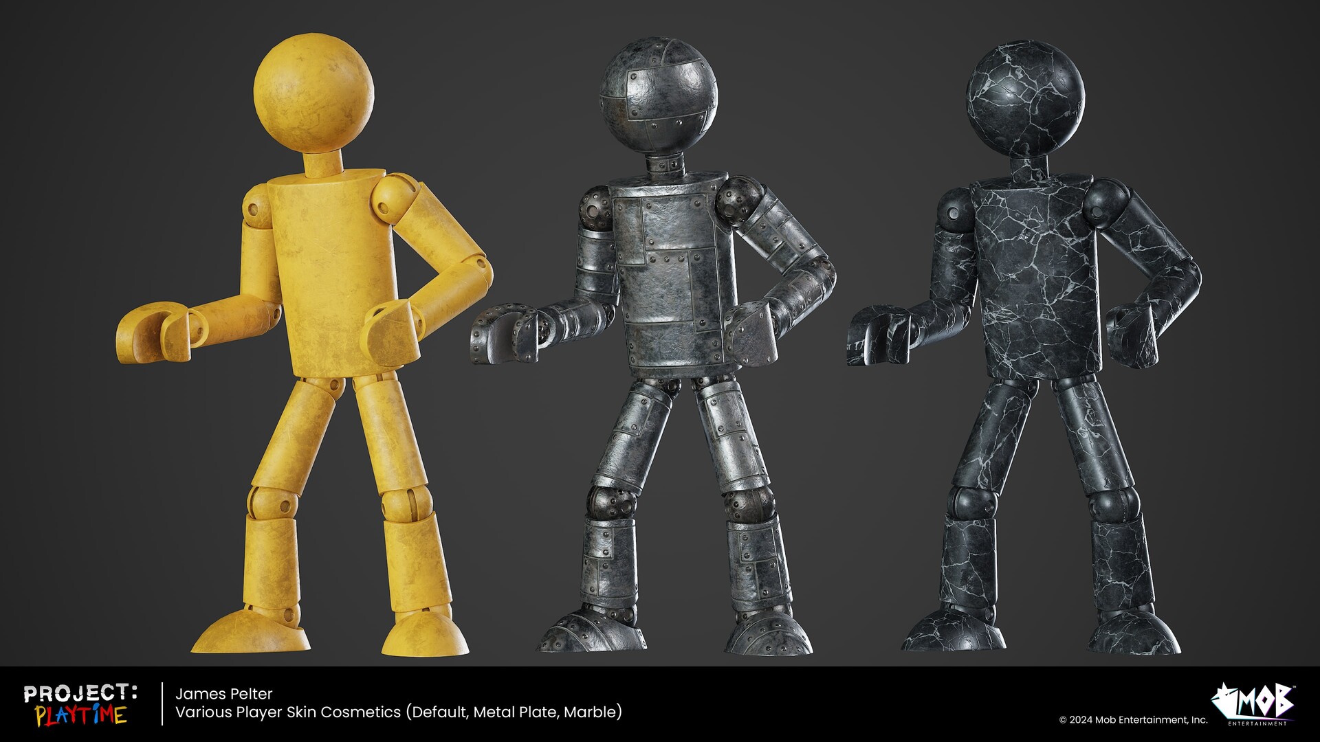 James Pelter - Project: Playtime - Cosmetic Modeling & Texturing