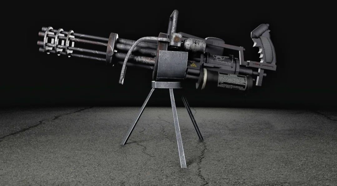 ArtStation - mini Machine gun 3d model