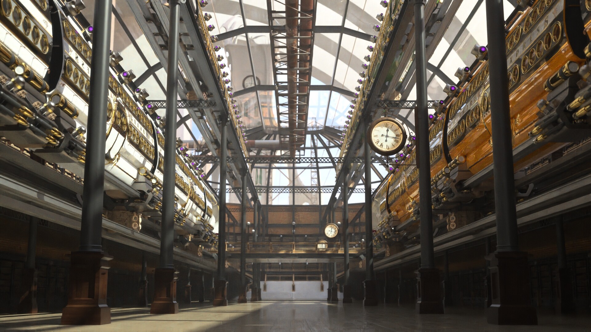 Kemp Productions - Grande Station Library or Steampunk Station