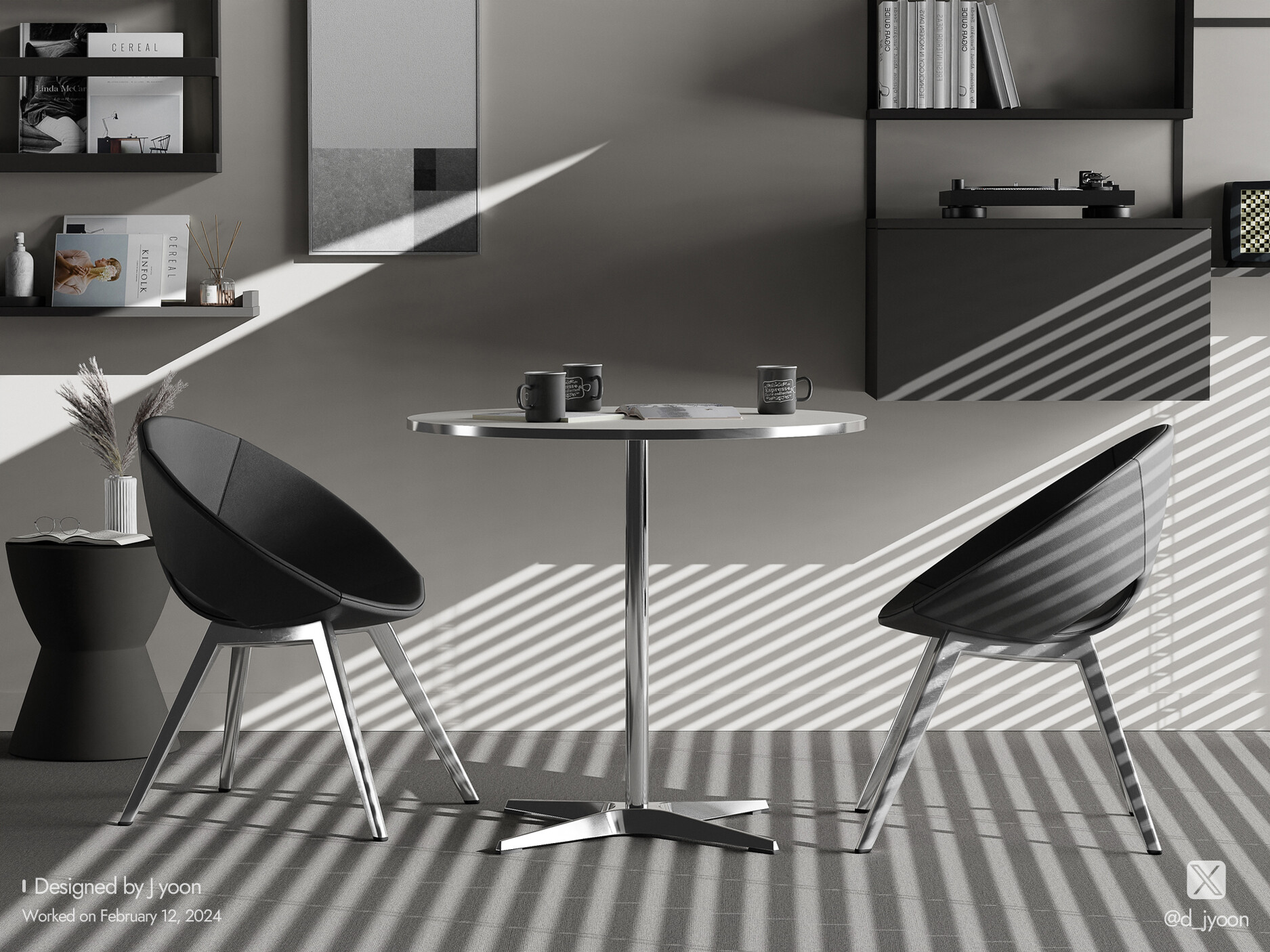 ArtStation - December 24th 3D design work. table