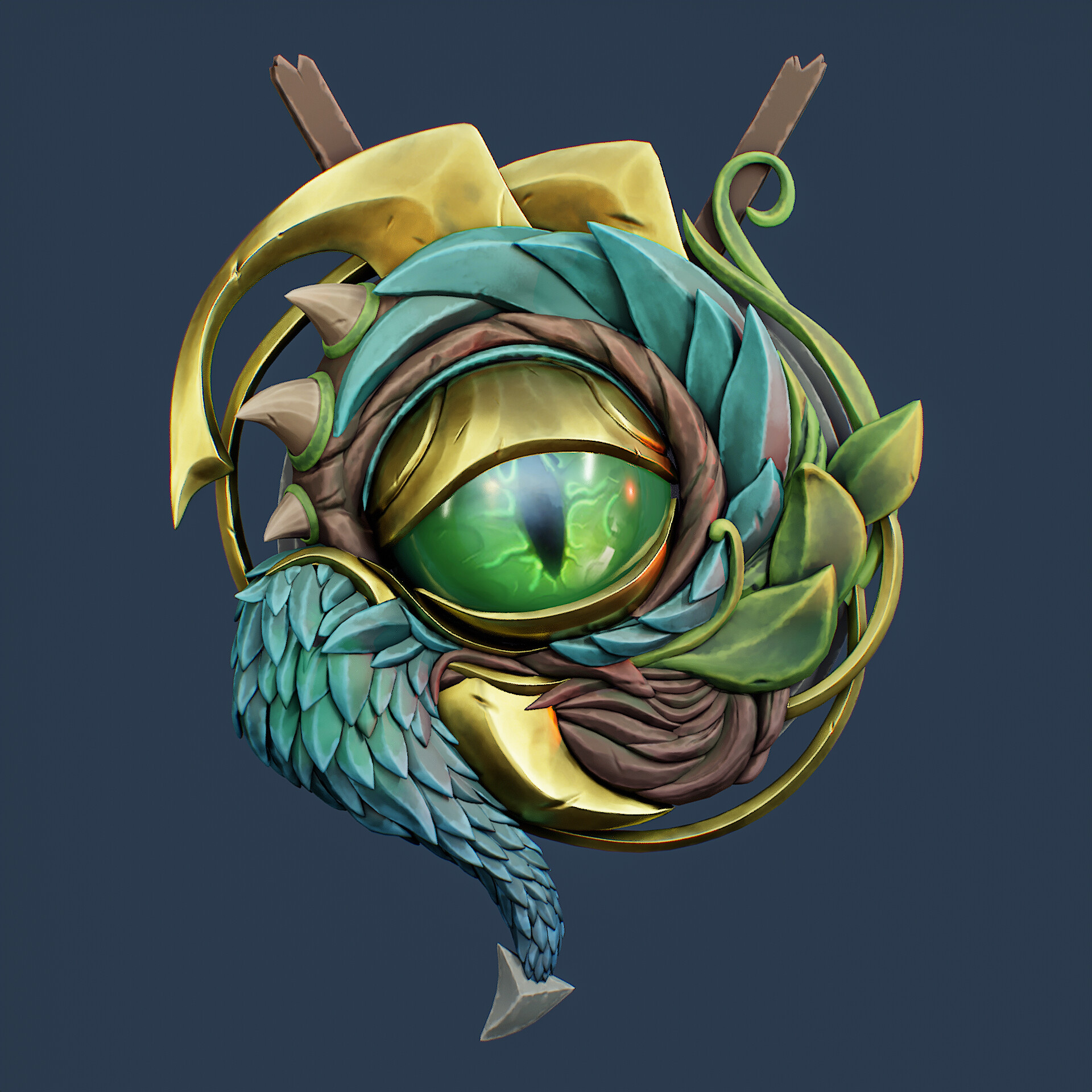 ArtStation - Dragon eye amulet