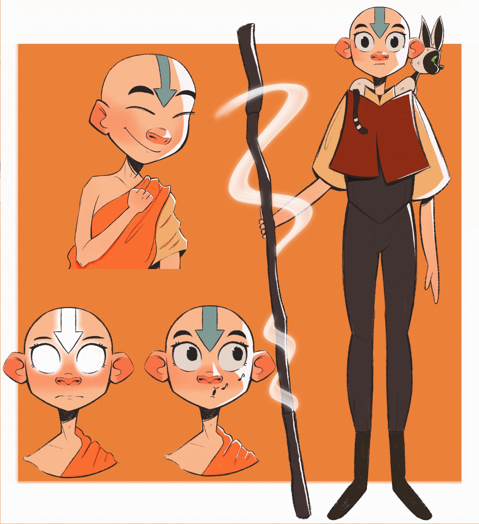 Billieshkov - Character Design "Aang" Fan Art