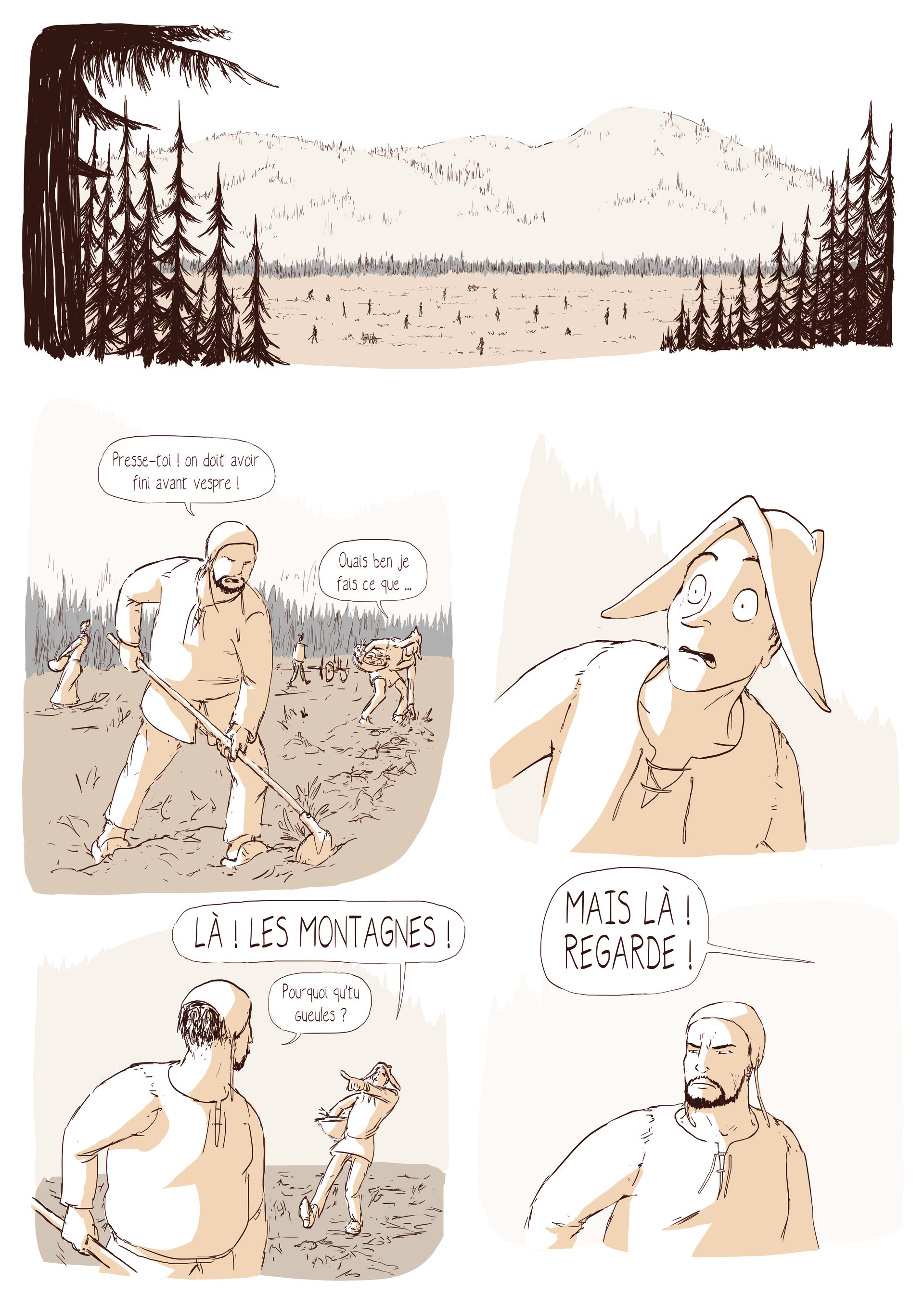 ArtStation - First pages medieval comics (fr)